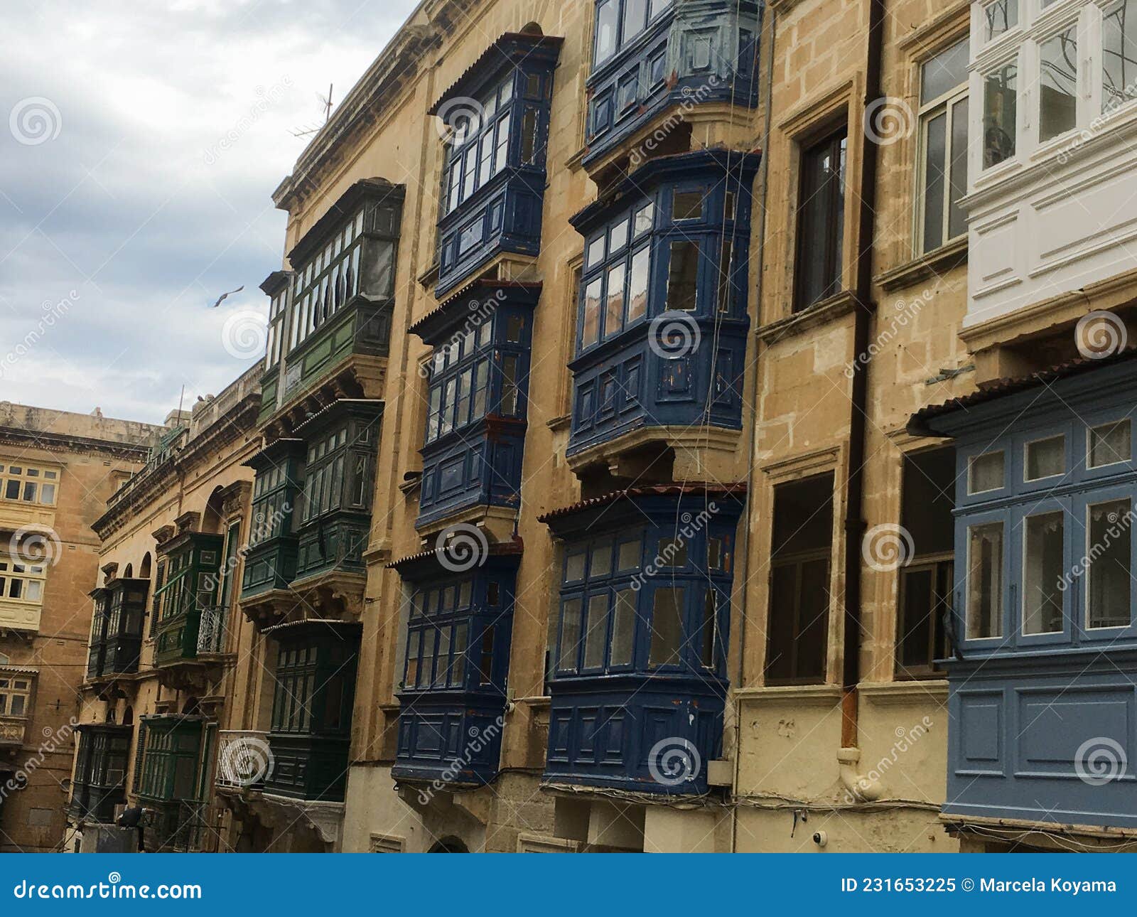 Windows in Malta stock image. Image of infrastructure - 231653225