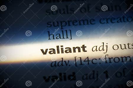 Valiant stock image. Image of meaning, book, page, english - 161575731
