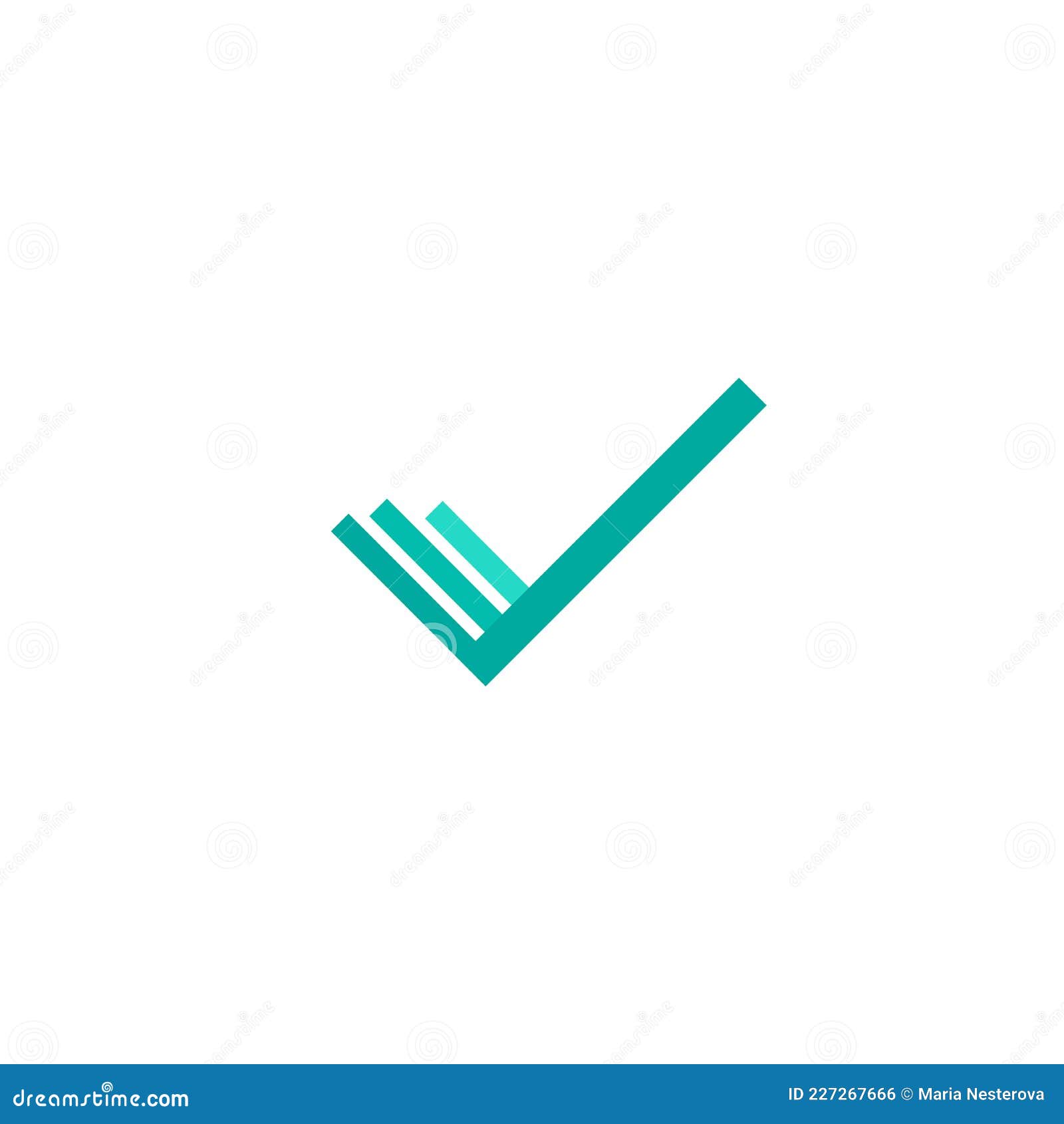 Valid Seal Icon. Blue Tick . Flat OK Sticker Icon. Check Mark Stock ...