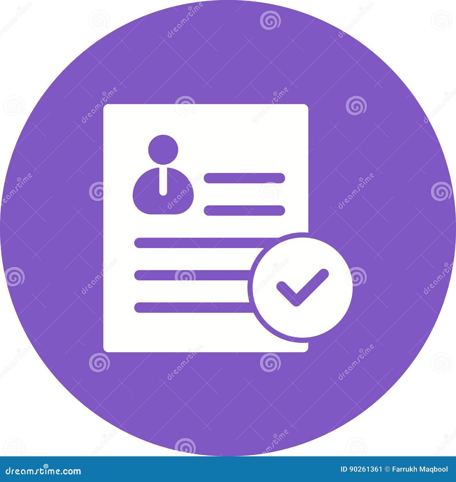 Valid User Profile stock vector. Illustration of proceed - 90261361