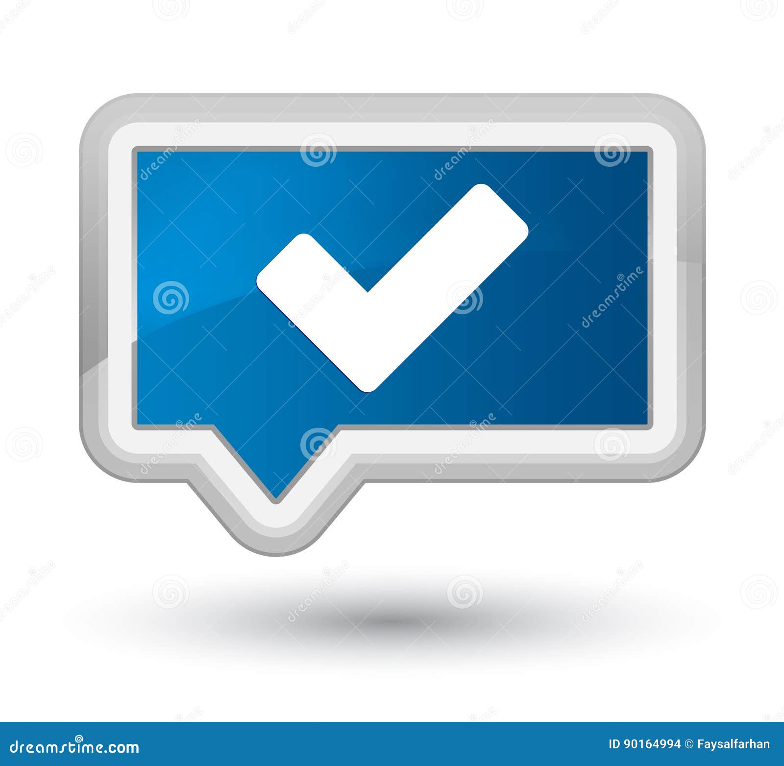 Validate Icon Prime Blue Banner Button Stock Illustration ...