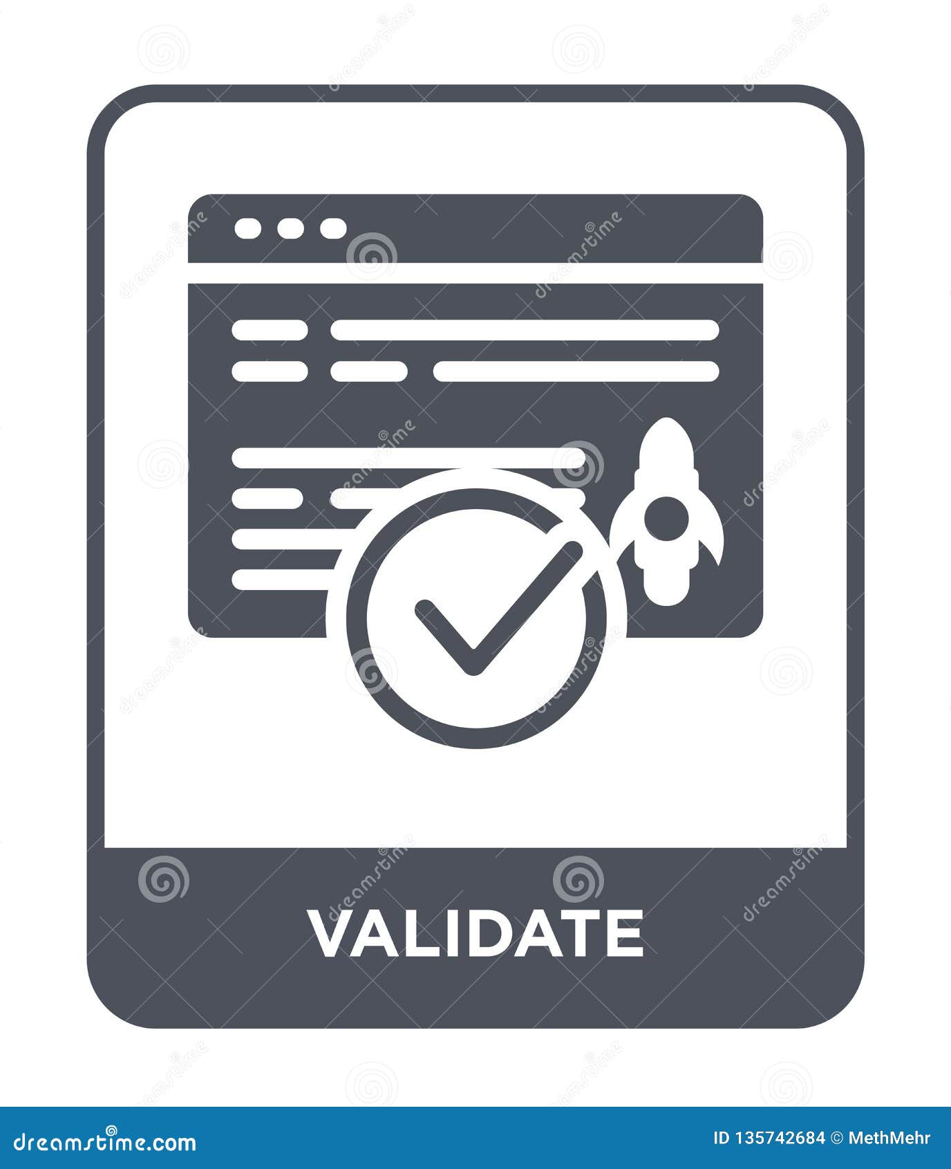 Validate Vector Icon Isolated On Transparent Background, Linear ... Validate Vector Icon Isolated On Transparent Background, Linear ...