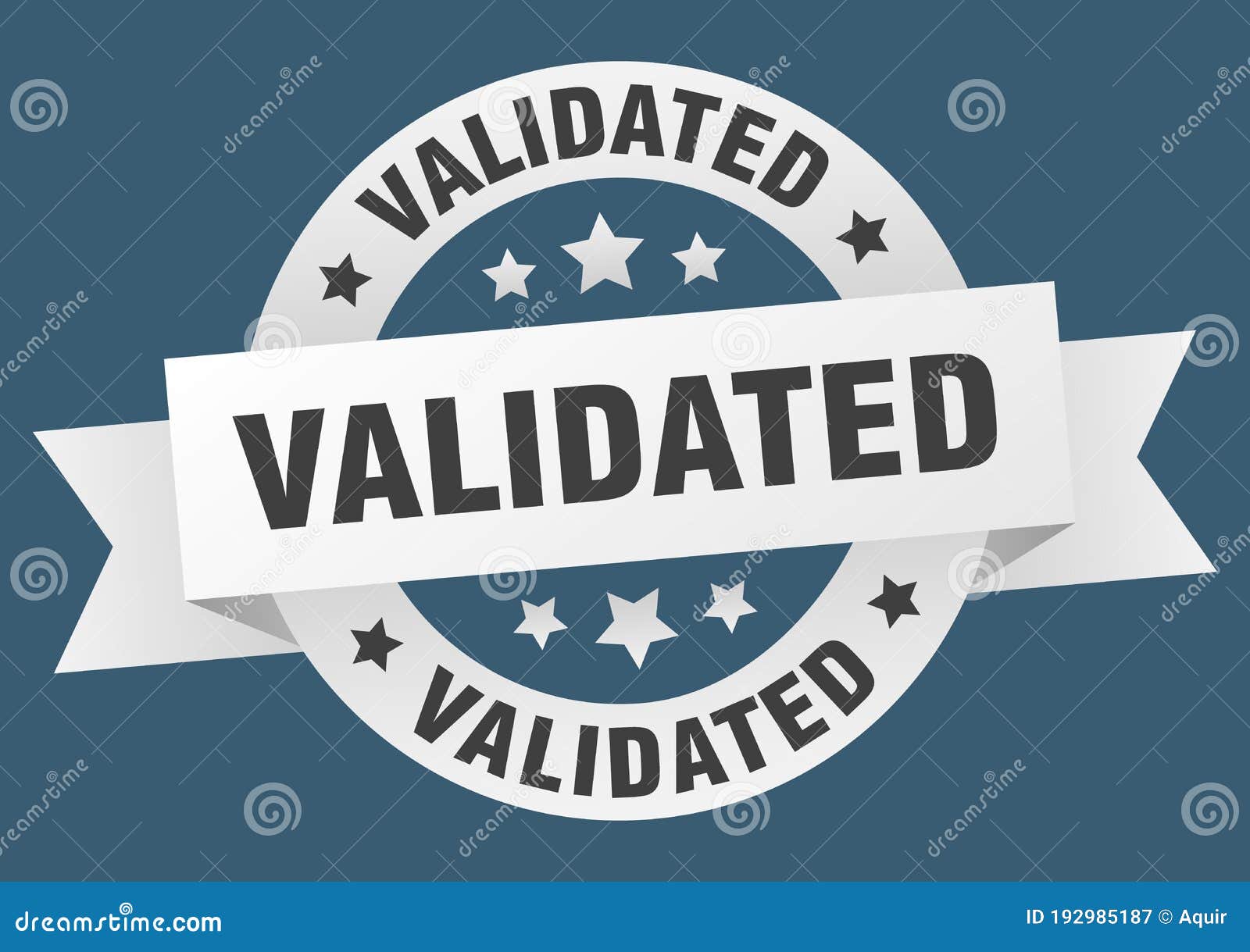 Validated Label. Validated Isolated Seal. Sticker. Sign Cartoon Vector ...