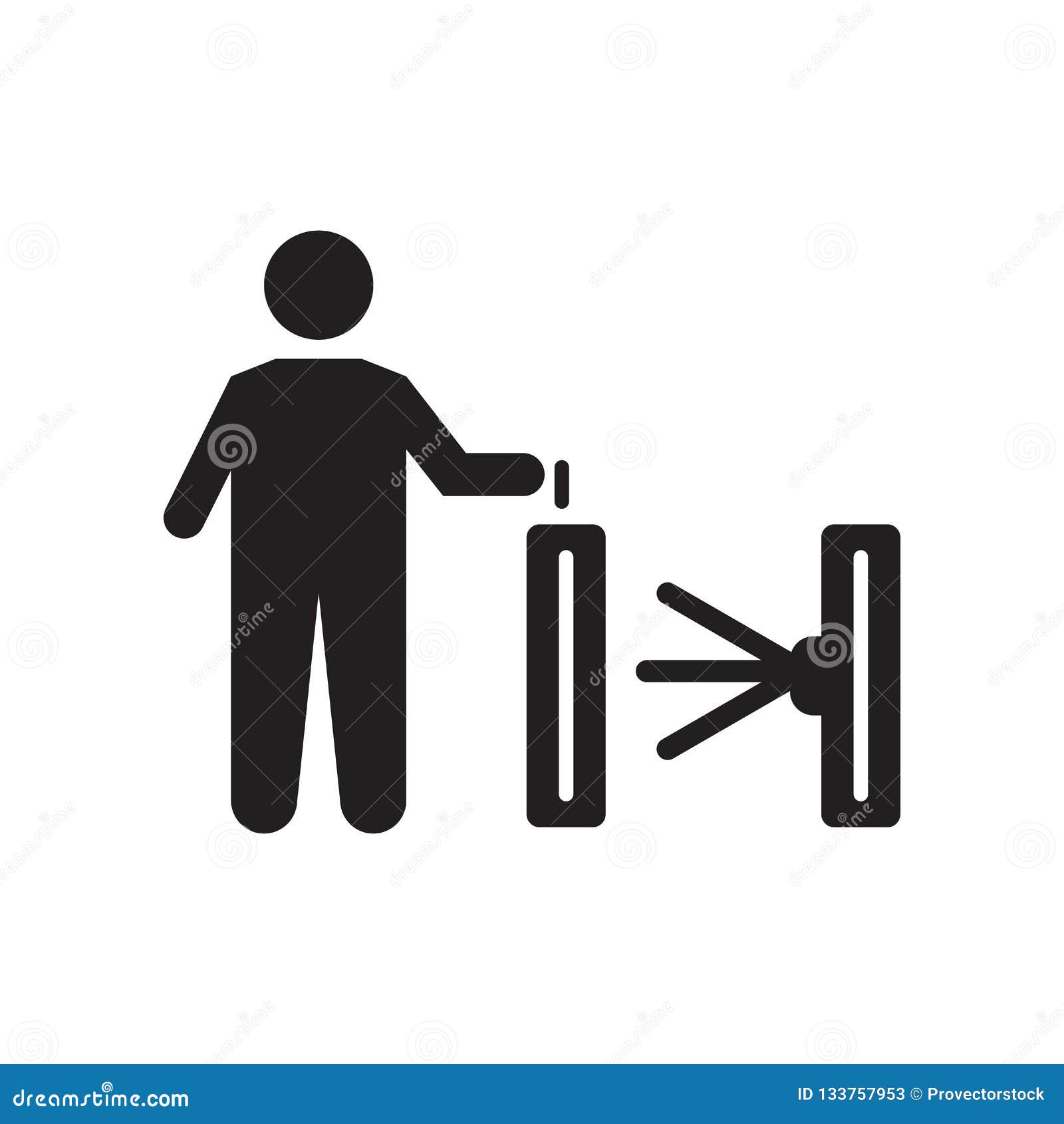 Validating Ticket Icon Vector Sign And Symbol Isolated On White ...