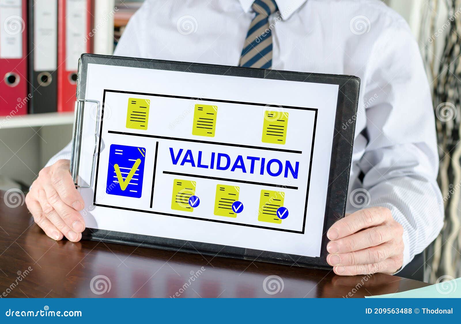Validation Concept on a Clipboard Stock Photo - Image of report, mark ...