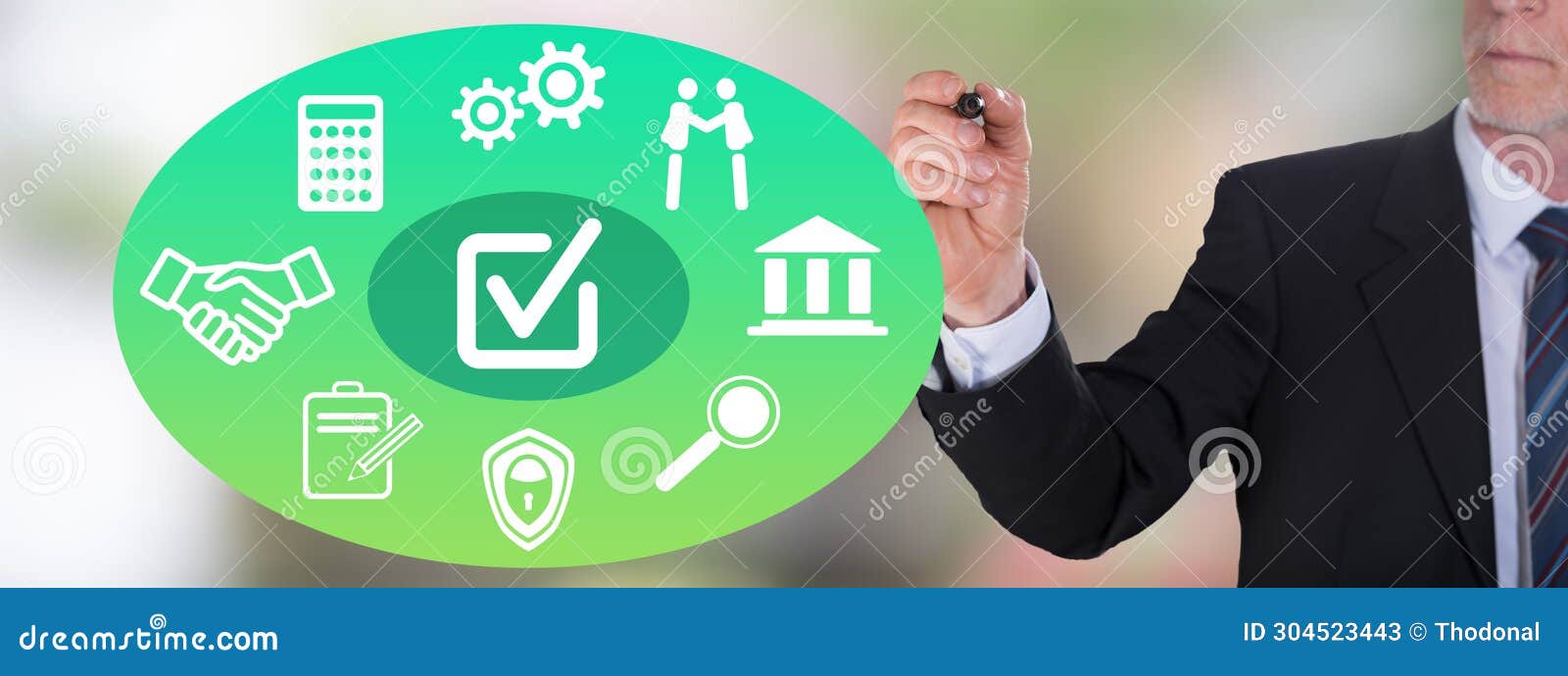 Validation Concept Drawn by a Businessman Stock Image - Image of ...