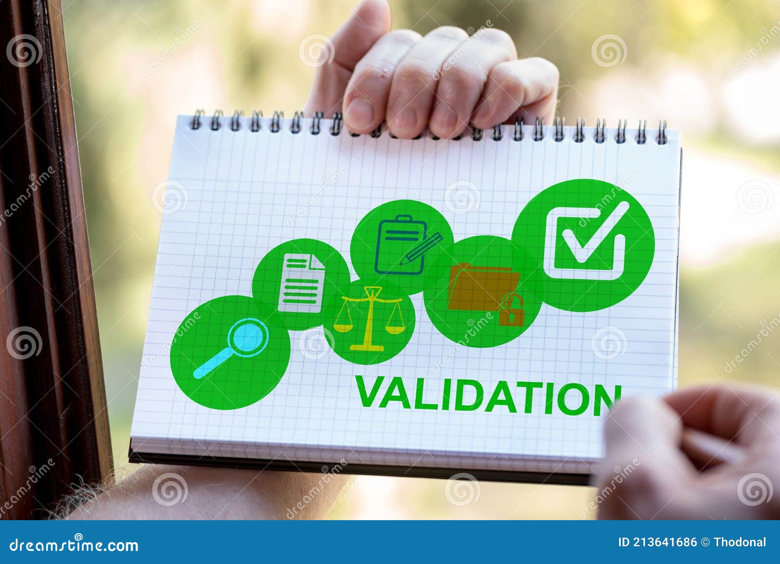 Validation Concept on a Notepad Stock Photo - Image of check, business ...