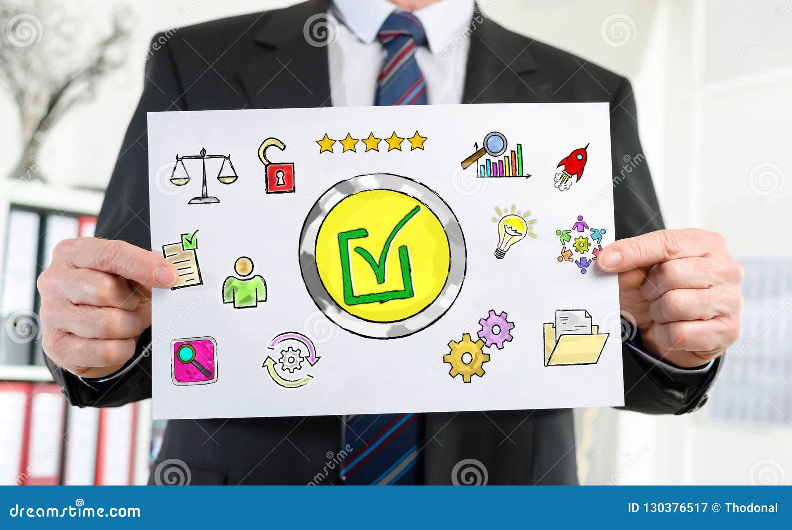 Validation Concept Shown by a Businessman Stock Image - Image of ...