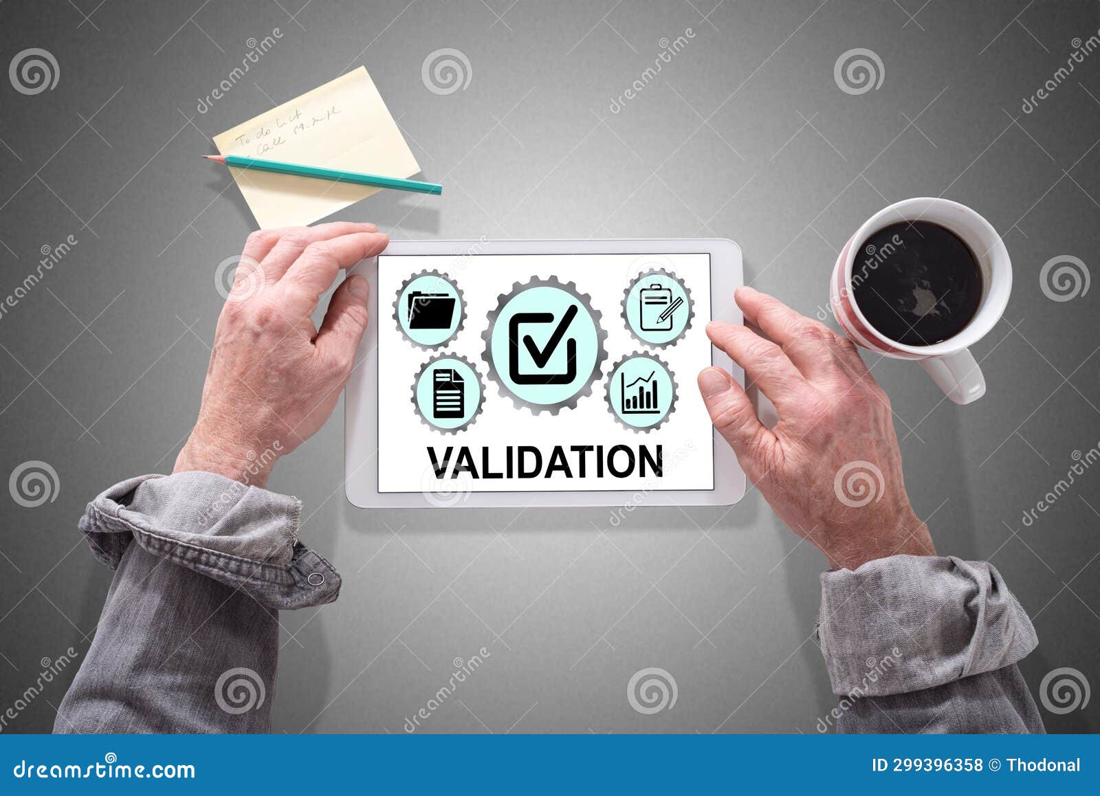 Validation Concept on a Tablet Stock Photo - Image of agreement ...