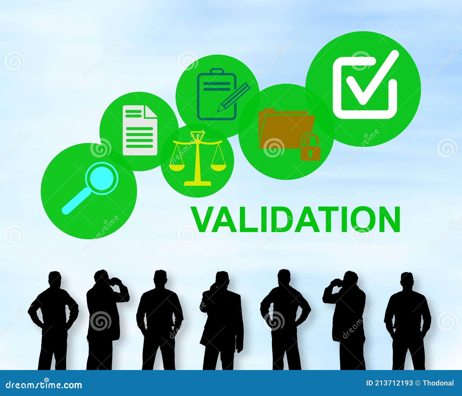 Validation Concept on a Wall Stock Image - Image of check, valid: 213712193