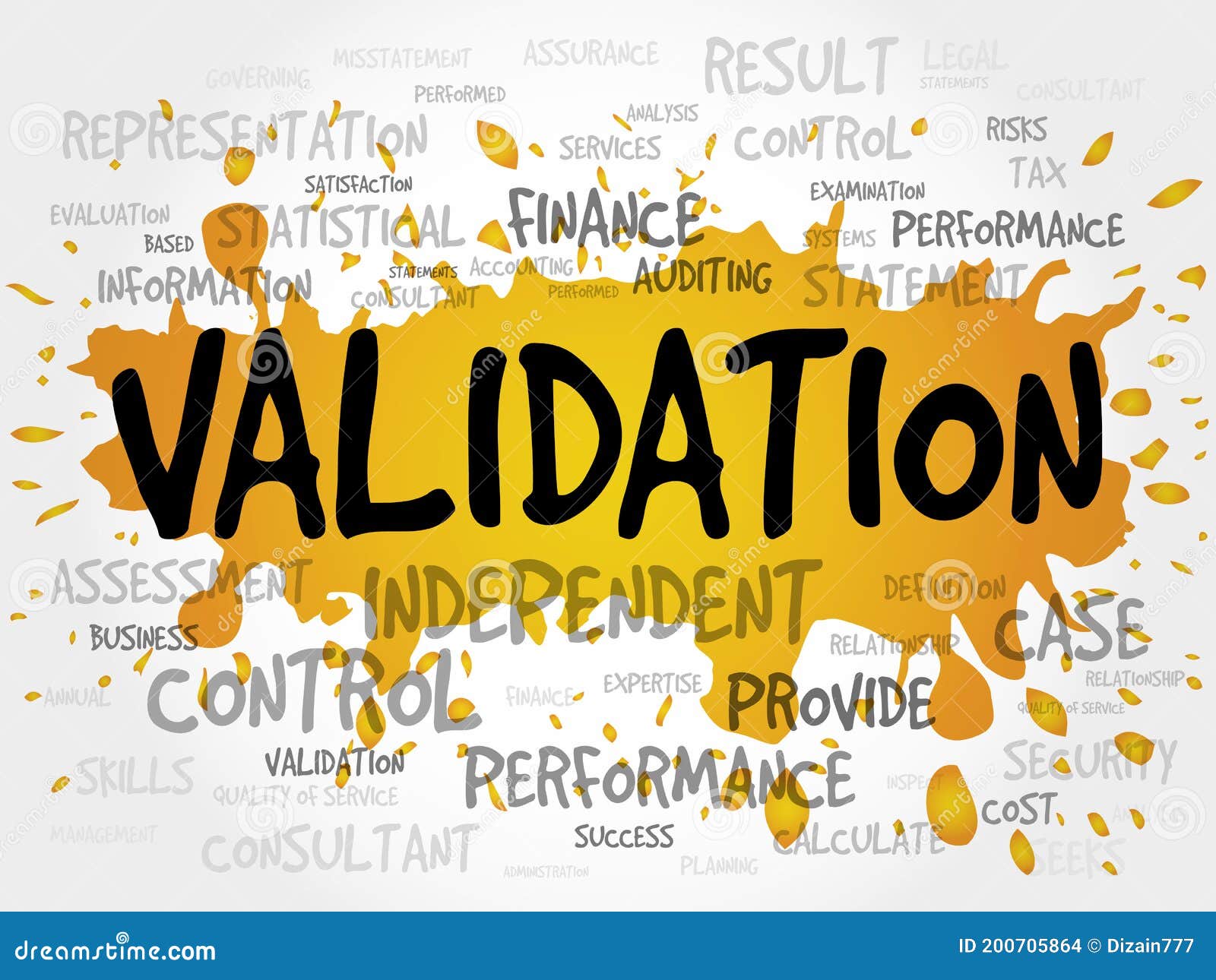 VALIDATION word cloud stock illustration. Illustration of consulting ...