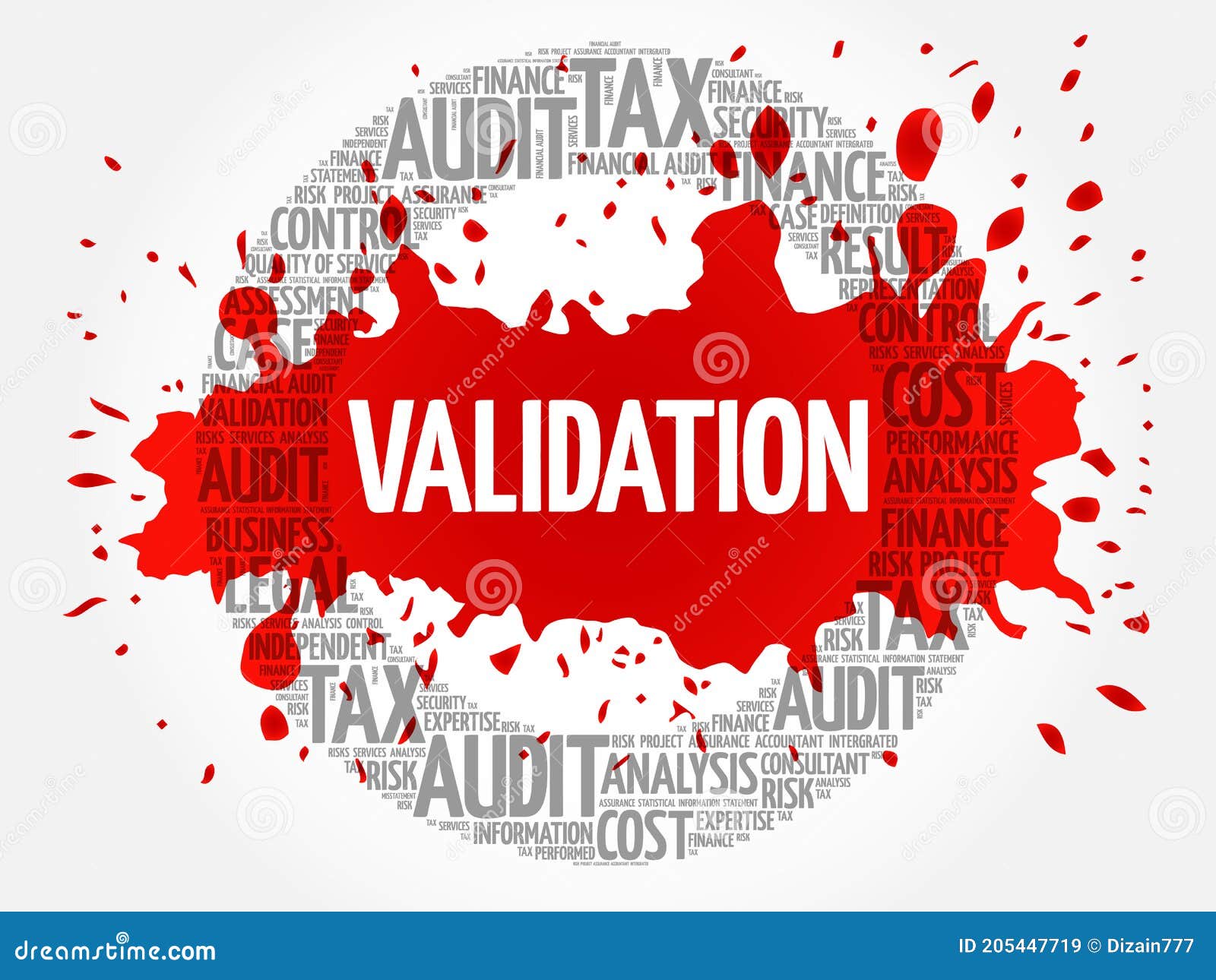 VALIDATION word cloud stock illustration. Illustration of audit - 205447719