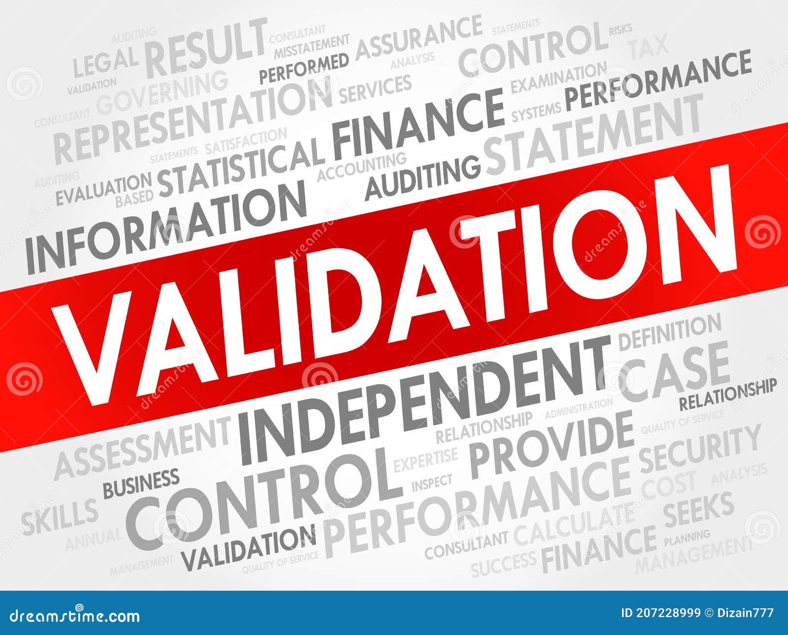 VALIDATION word cloud stock illustration. Illustration of evaluation ...