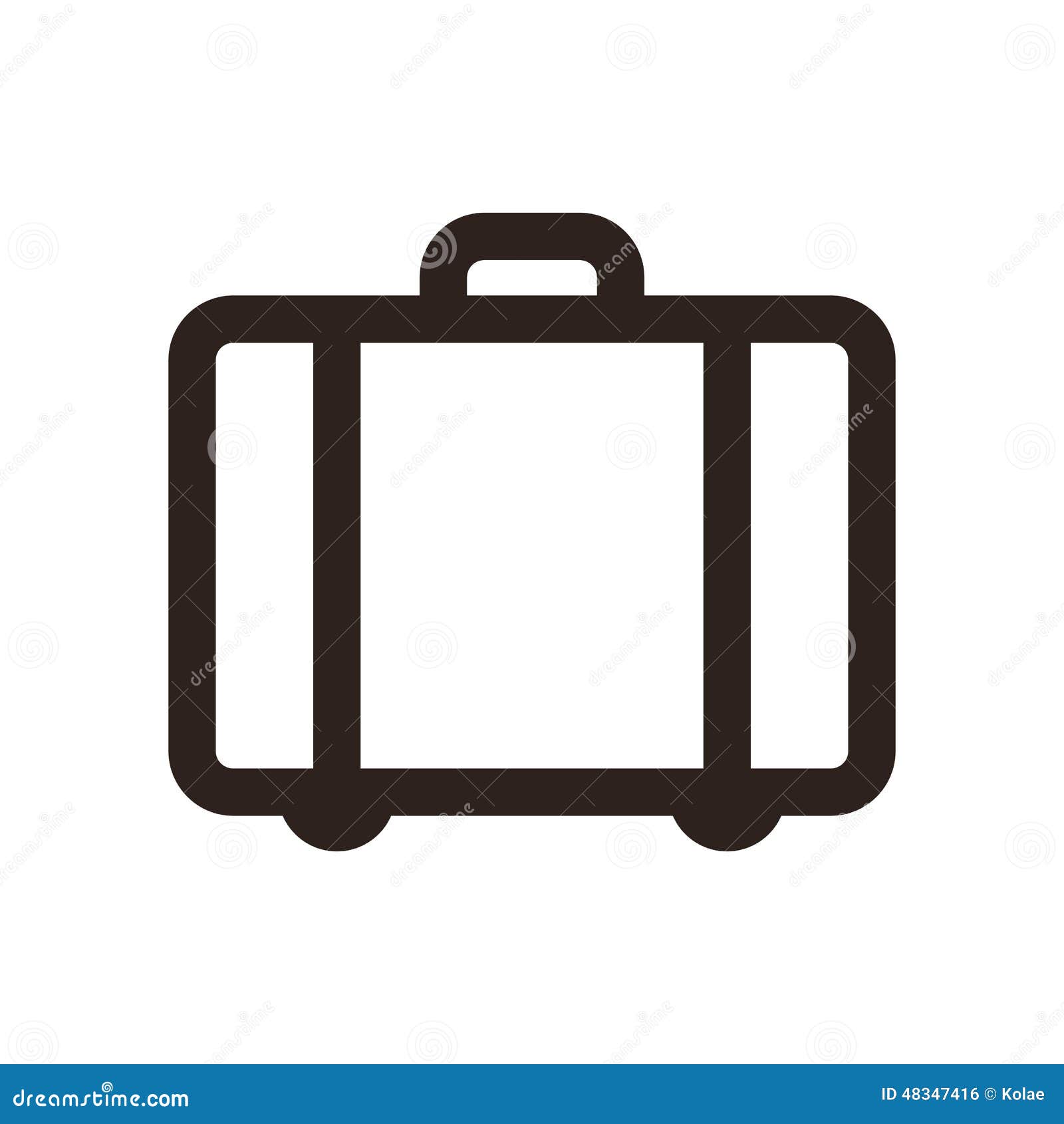 Valigia - Simbolo Di Viaggio Illustrazione Vettoriale - Illustrazione ...