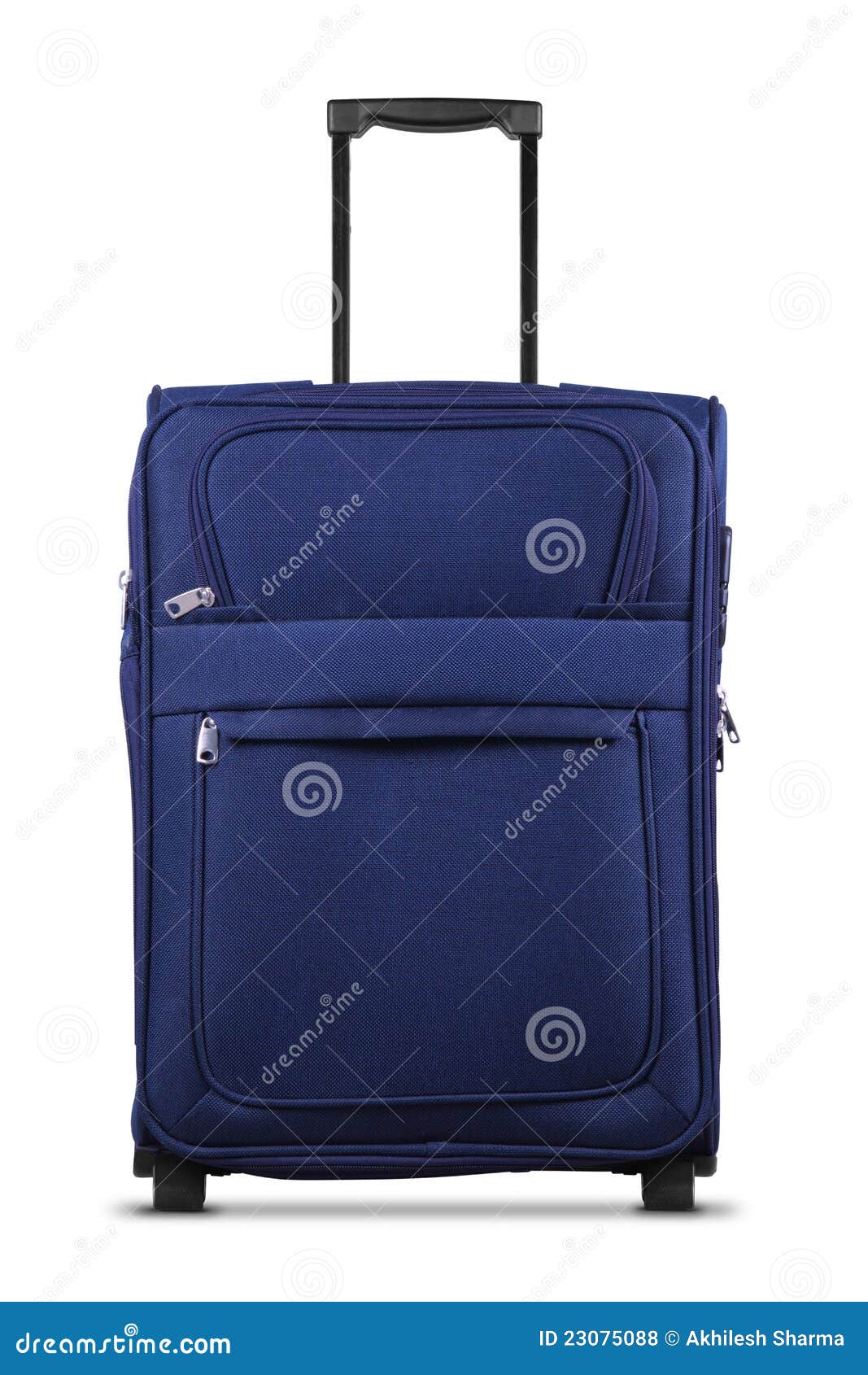 Valise bleue photo stock. Image du voyage, accessoire - 23075088