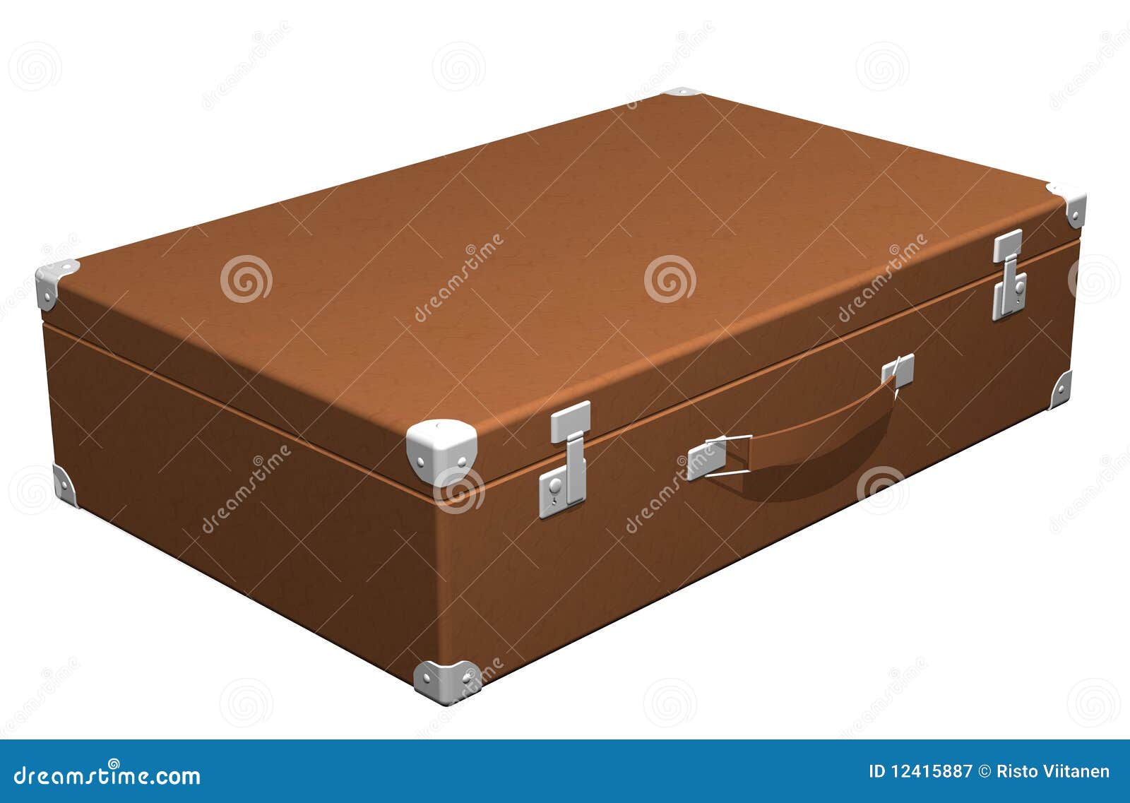 Valise classique de course image stock. Image du traitement - 12415887