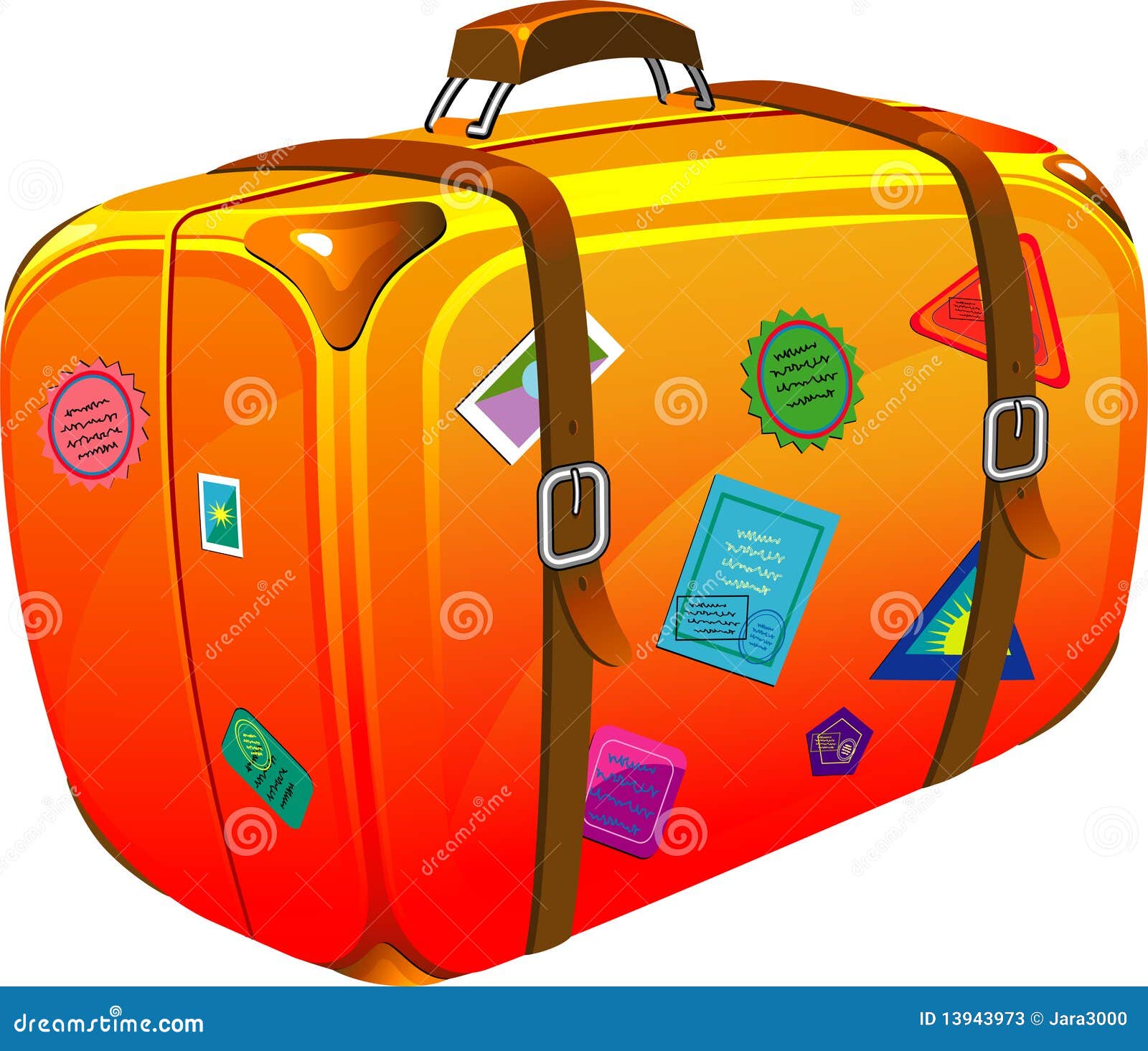 Valise De Course Avec Des Collants Illustration de Vecteur ...