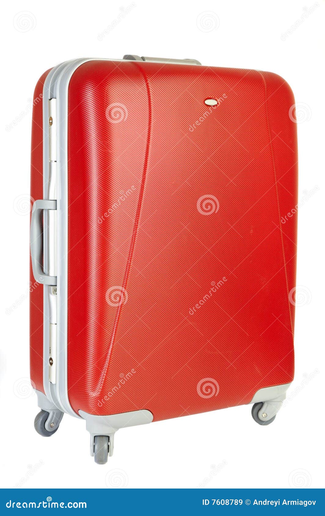 Valise rouge image stock. Image du personnel, voyage, compartiment ...