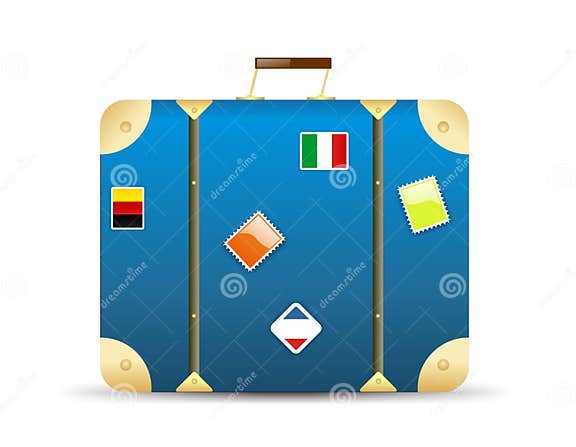 Valise/vecteur de course illustration de vecteur. Illustration du ville ...