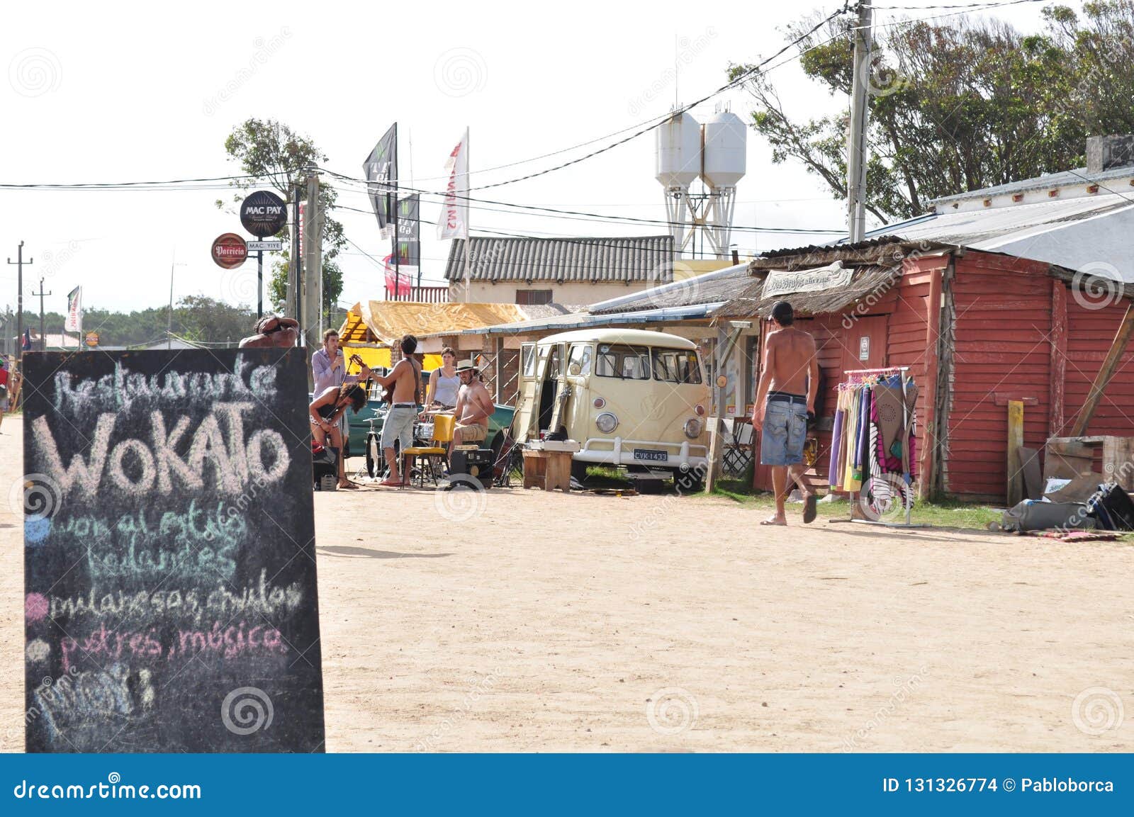VALIZAS, URUGUAY - JANUARY 25, 2017: General View of Valizas Beach in ...