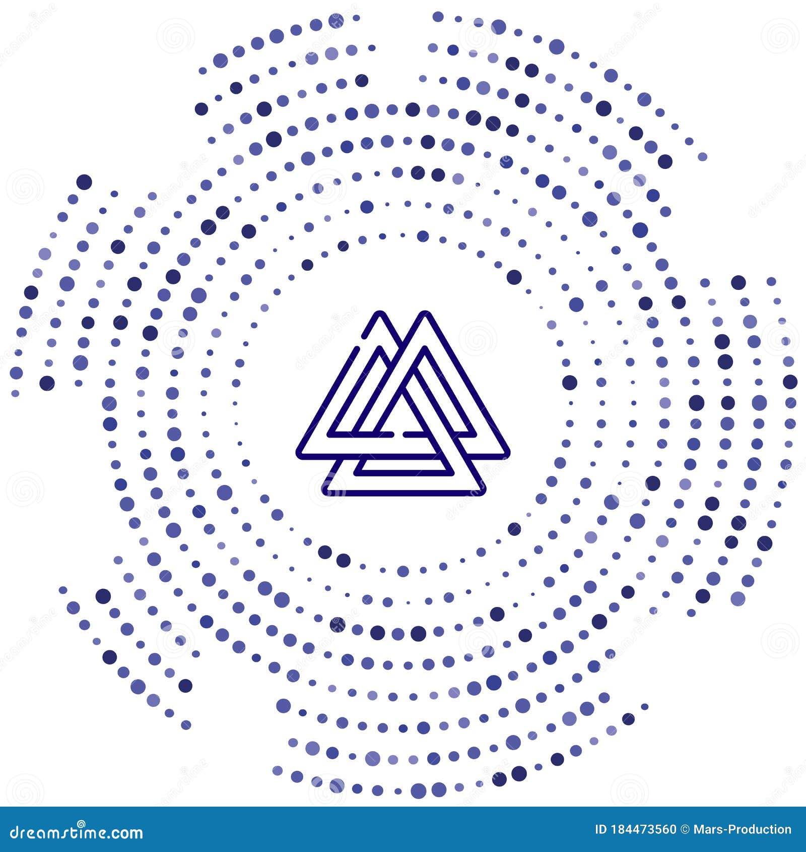 Valknut Vector Icon. Valknut Editable Stroke. Valknut Linear Symbol for ...