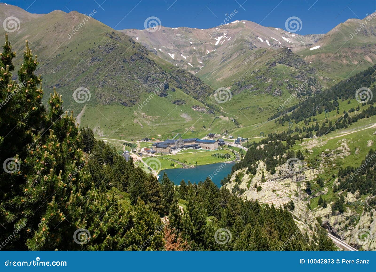 Vall De Nuria Sanctuary, Pyrenees, Spain Stock Image - Image of nature ...