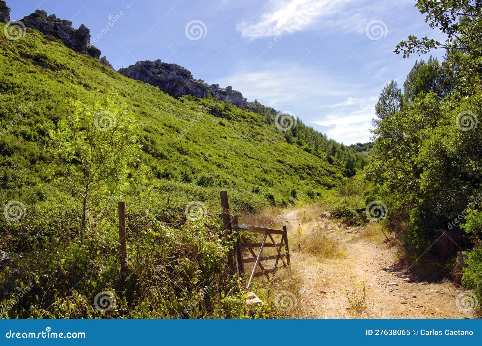 Valle verde imagen de archivo. Imagen de colinas, paisaje - 27638065