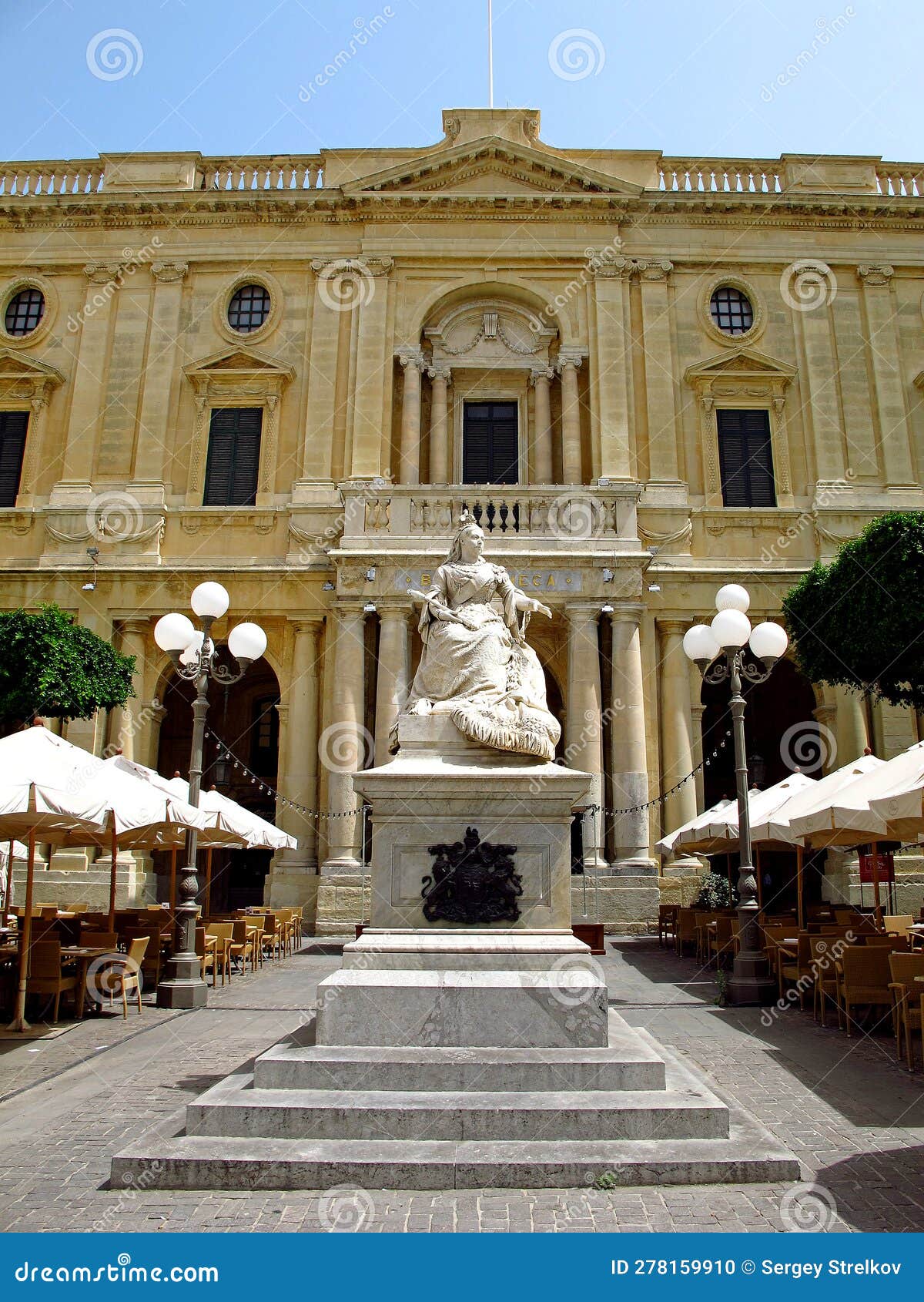 Valletta, Malta - 19 Jul 2011: the Monument in Valletta, Malta ...