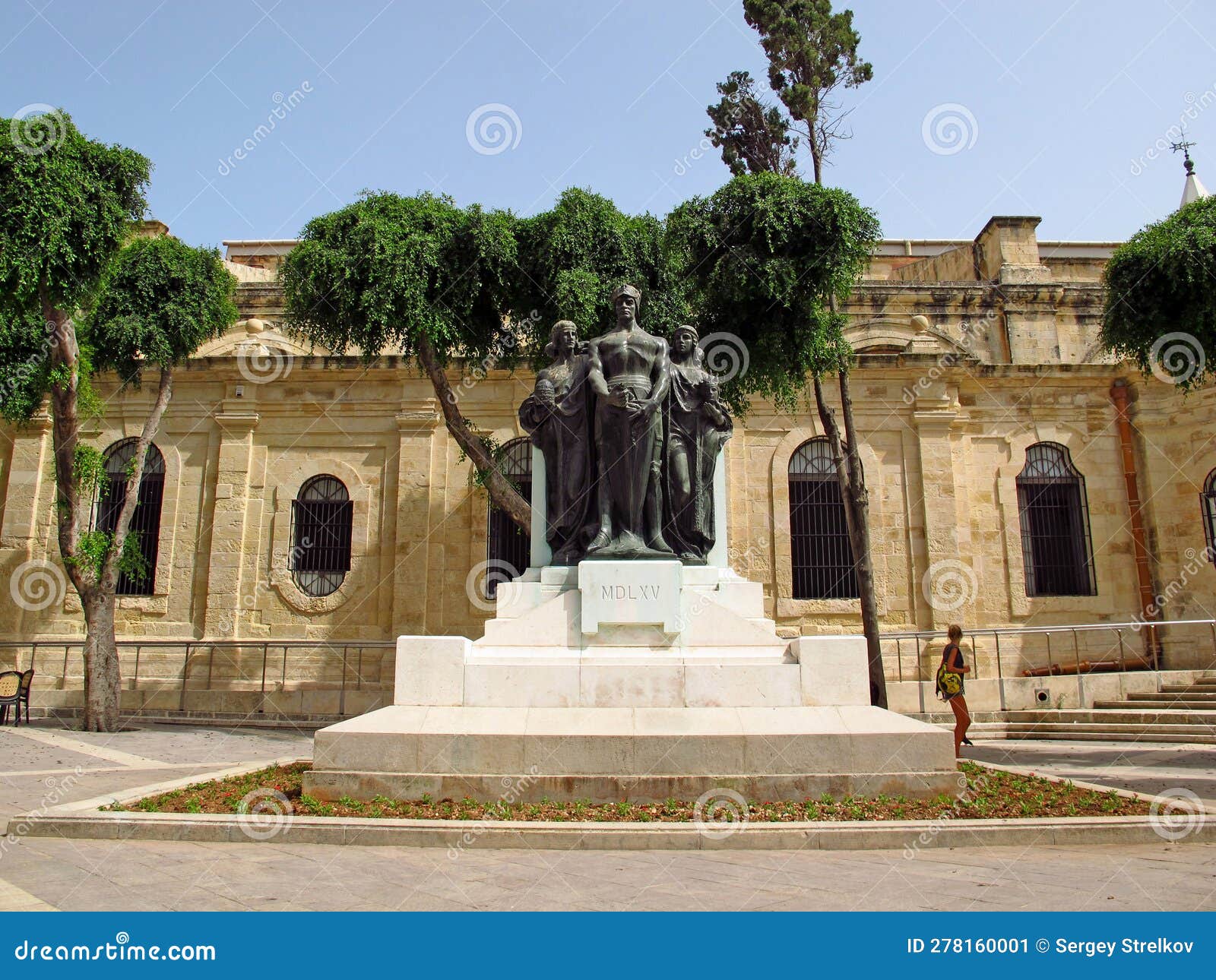 Valletta, Malta - 19 Jul 2011: the Monument in Valletta, Malta ...