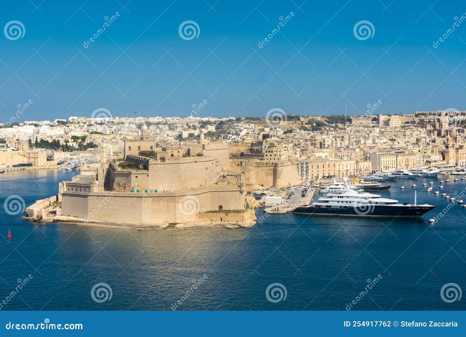 Valletta, Malta, 22 May 2022: Castle of Birgu Stock Photo - Image of ...