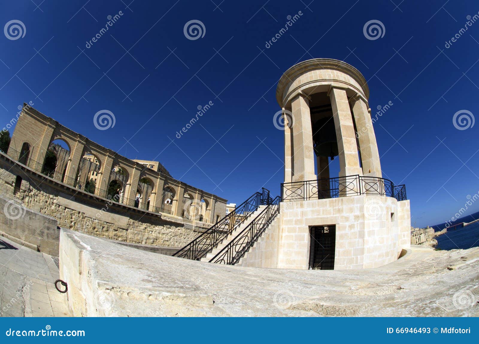 Siege Bell Memorial in Valletta Stock Image - Image of monument ...