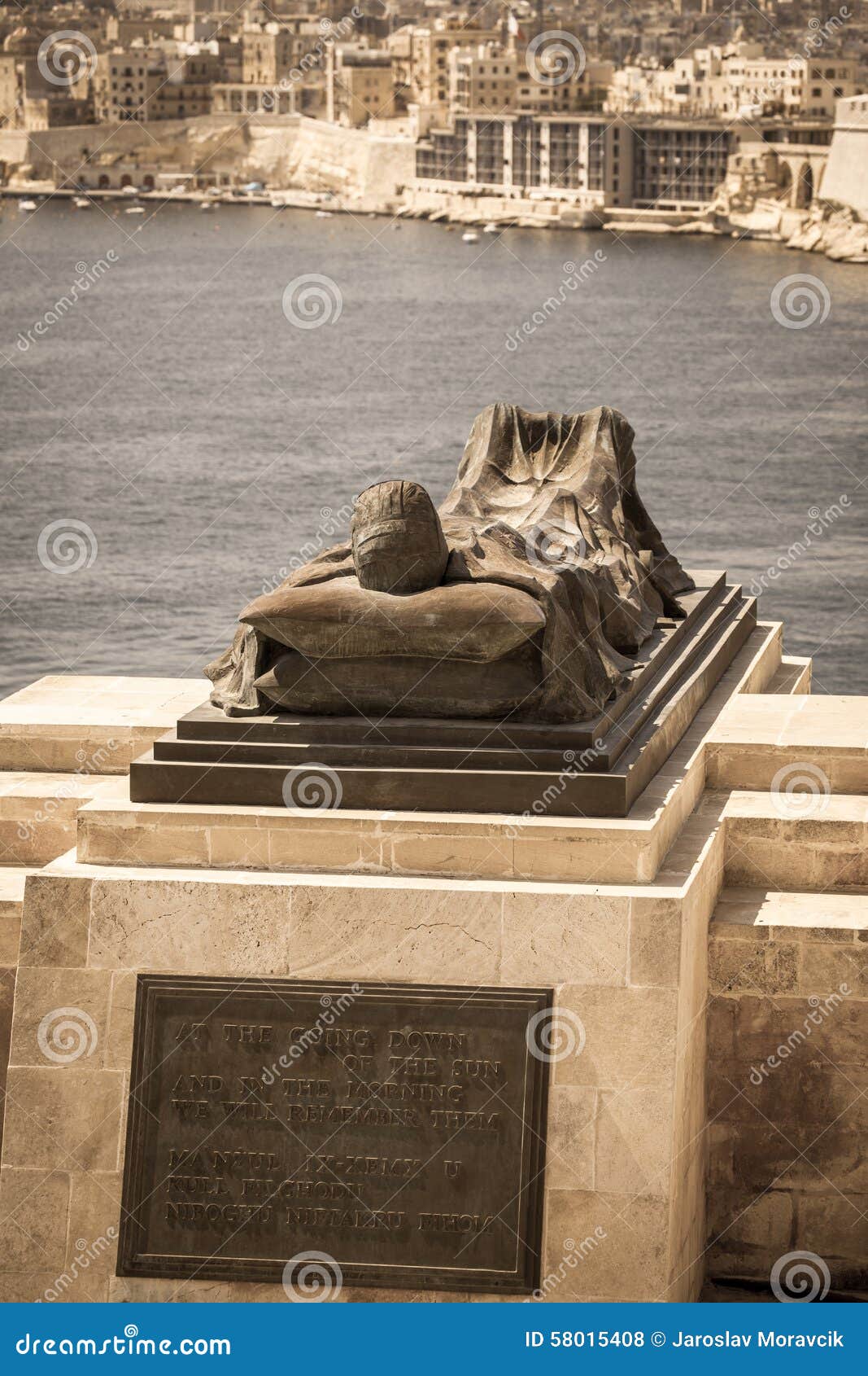 Valletta, Malta stock photo. Image of mstatue, building - 58015408