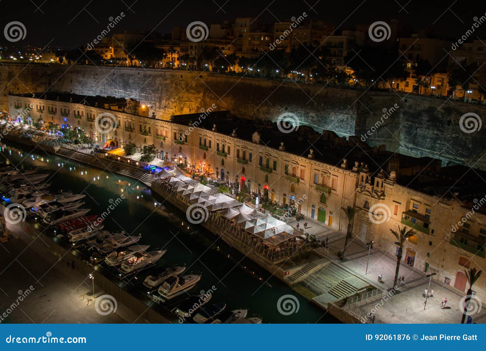 Valletta Waterfront, Malta stock photo. Image of valetta - 92061876