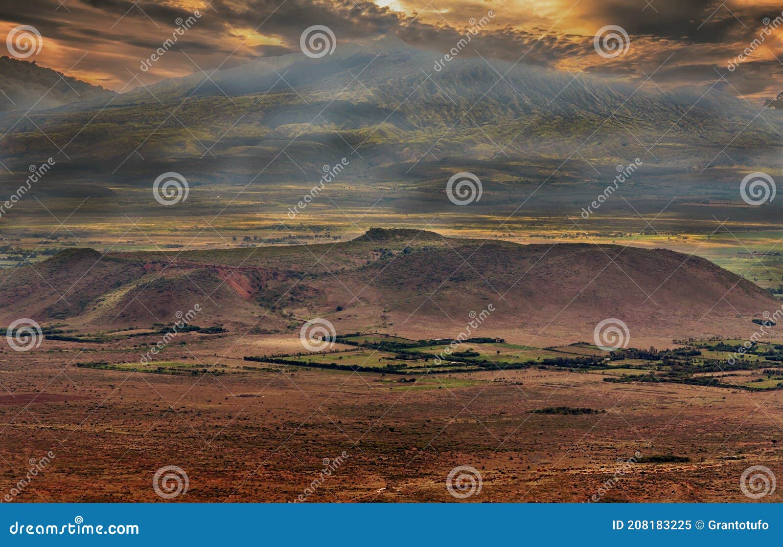 Valley of Africa stock image. Image of pilanesberg, dunes - 208183225