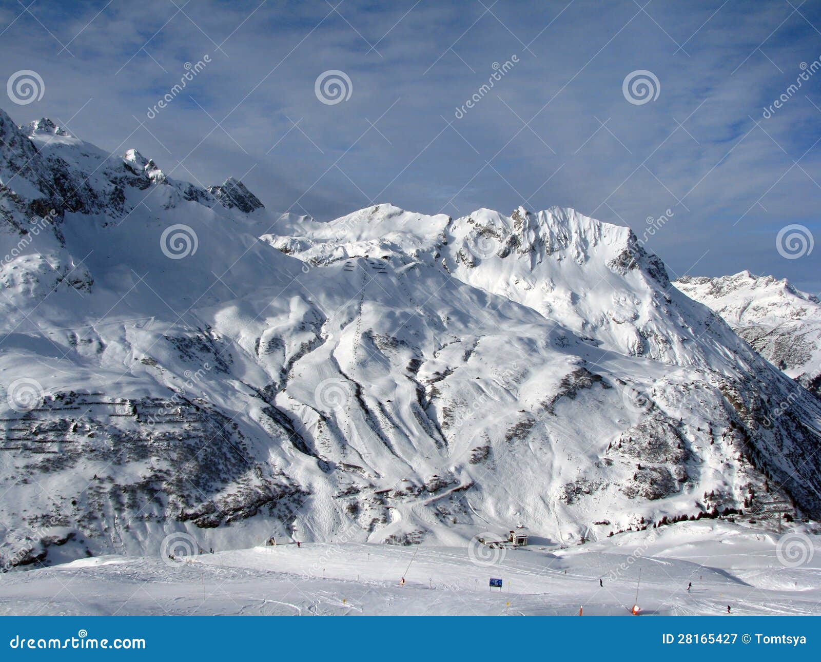 Valley in Alps stock image. Image of frozen, outdoor - 28165427