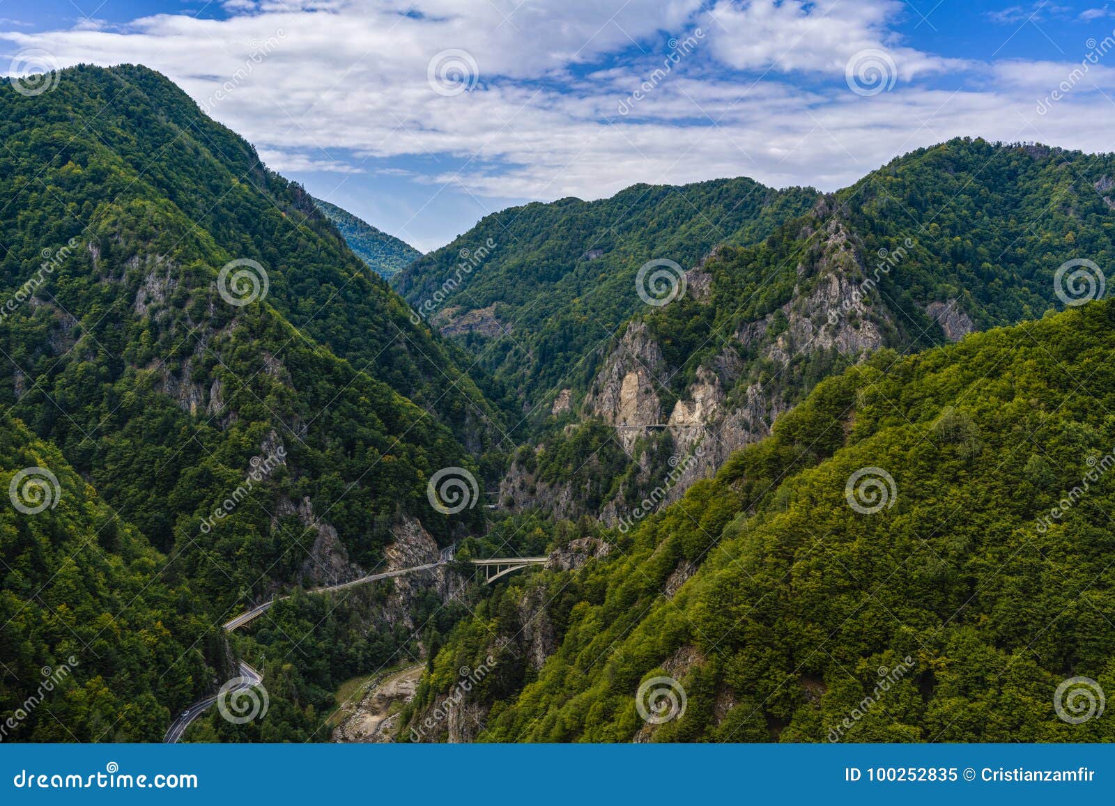 The Valley of the Arges River Stock Image - Image of hill, fortress ...