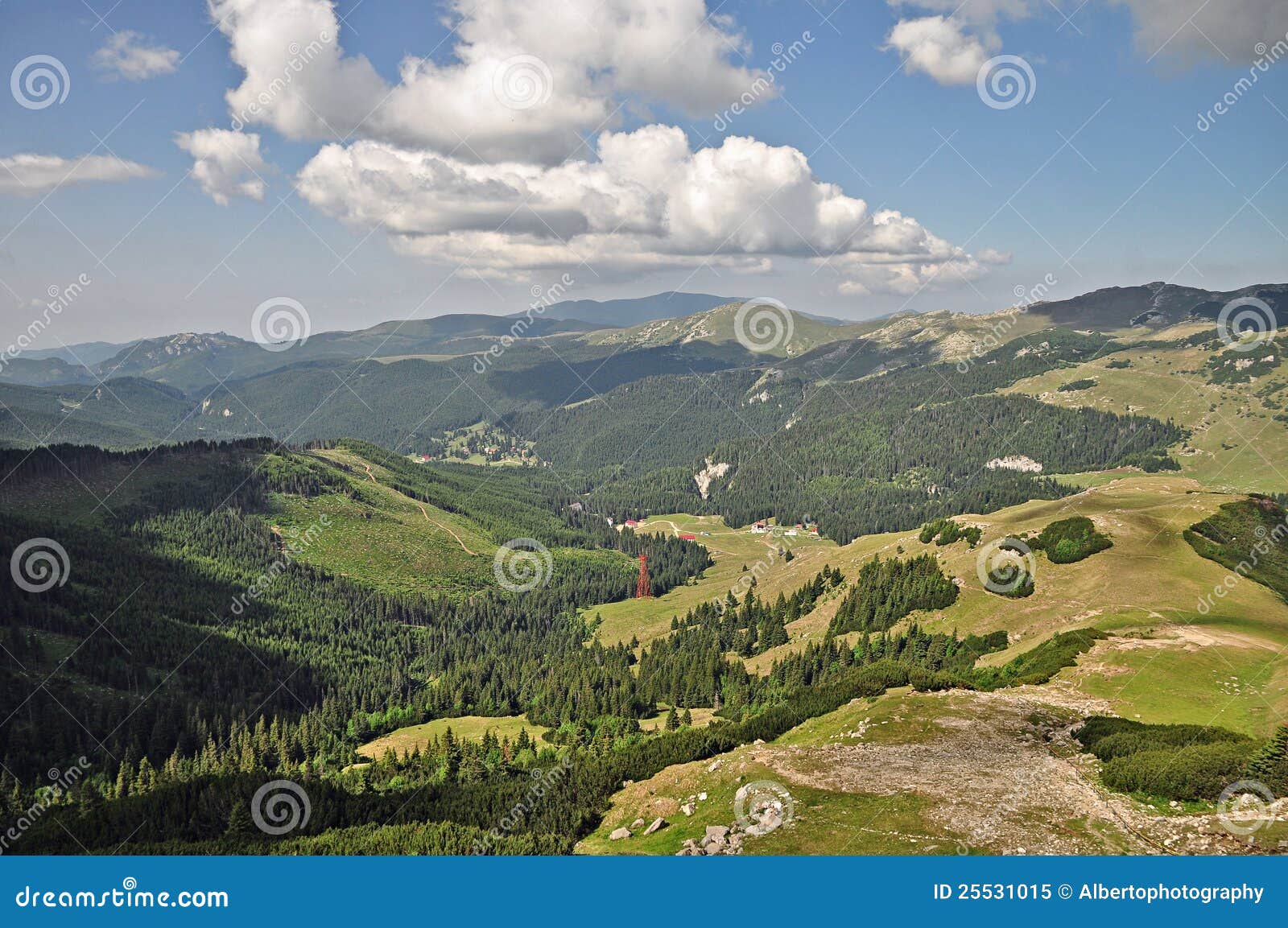 Valley in Bucegi Mountains 2 Stock Image - Image of forest, group: 25531015