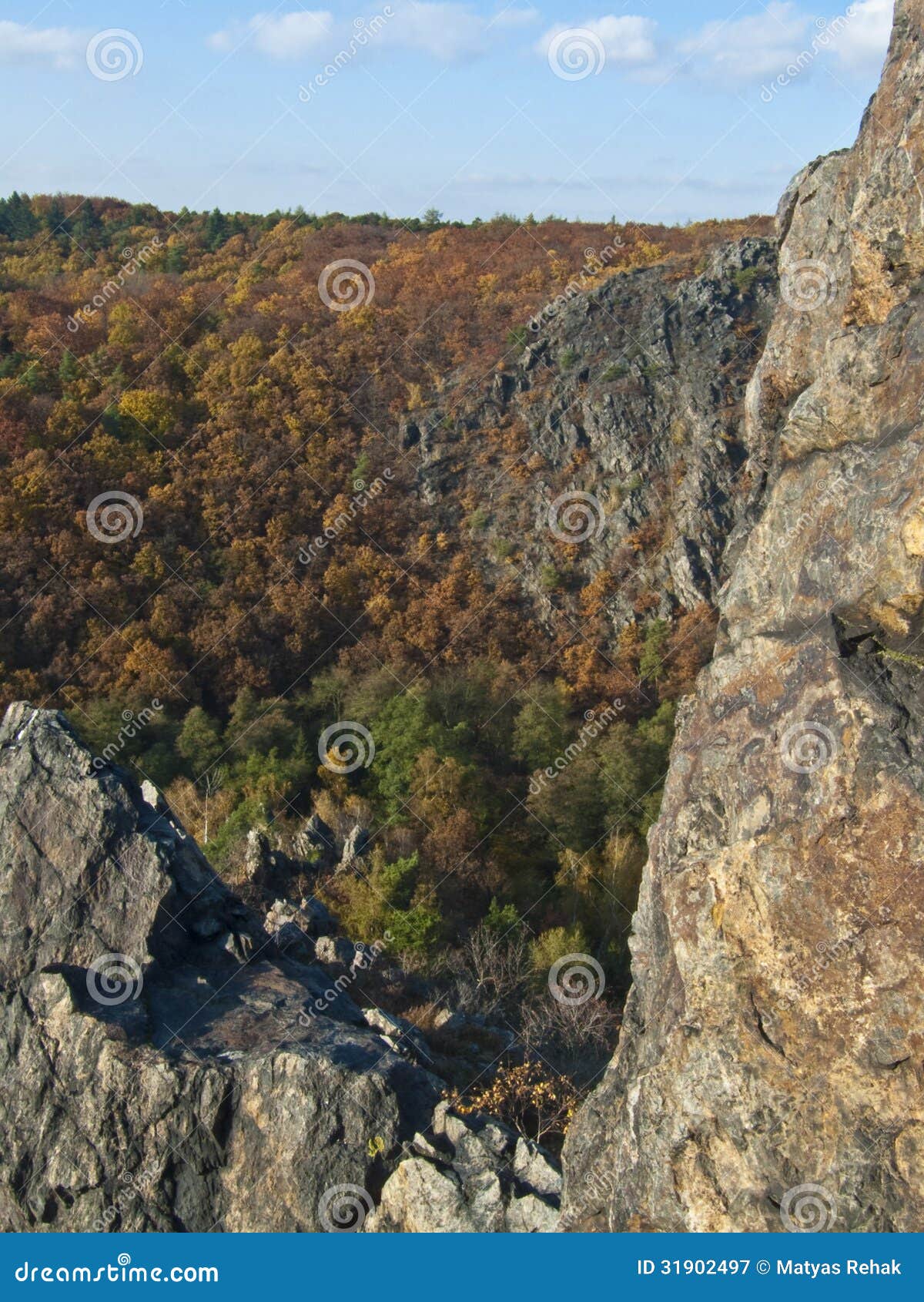 Valley Divoka Sarka stock image. Image of park, country - 31902497