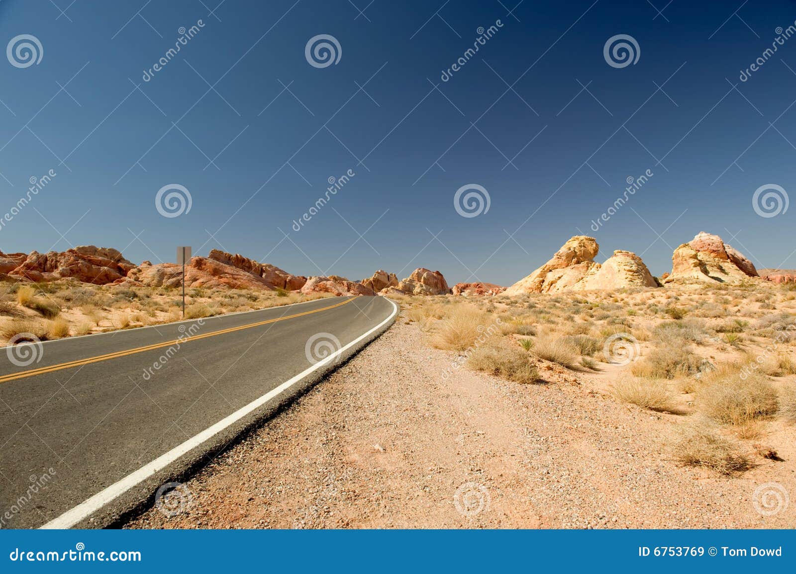 Valley of Fire Road stock image. Image of scene, highway - 6753769