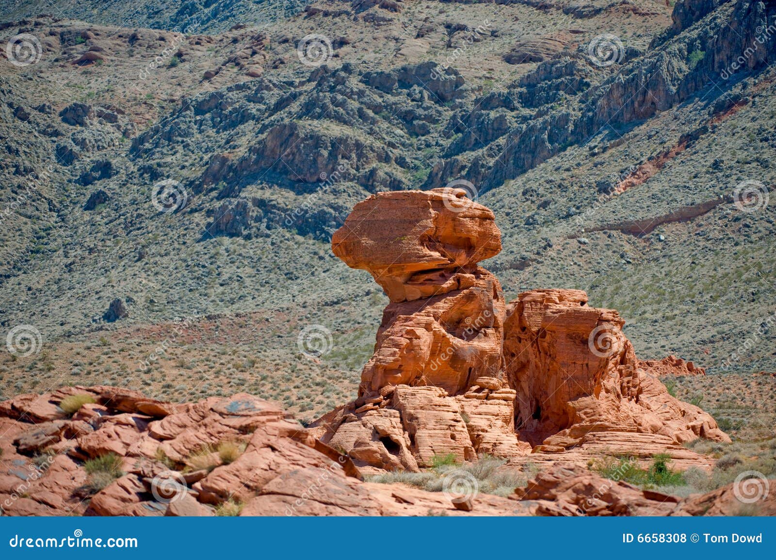Valley of Fire Rock Formation Stock Photo - Image of mountains ...