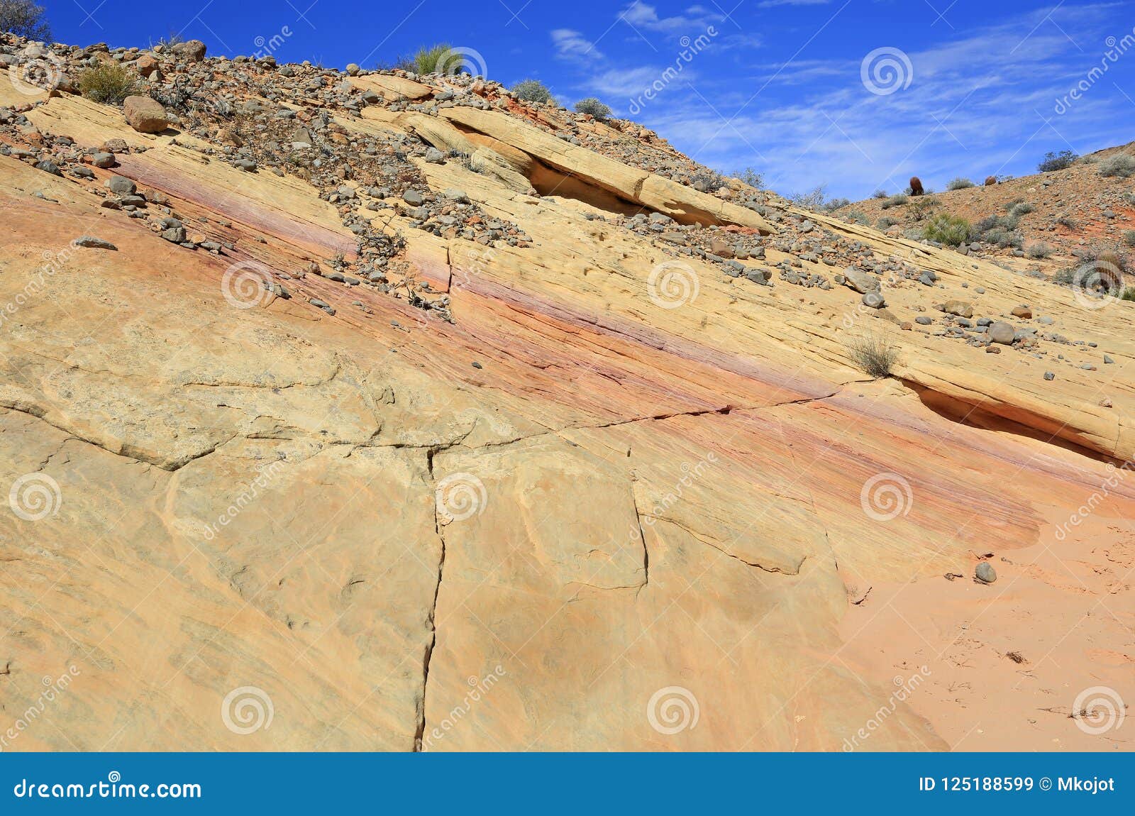 Colorful sandstone slab stock image. Image of blue, sand - 125188599