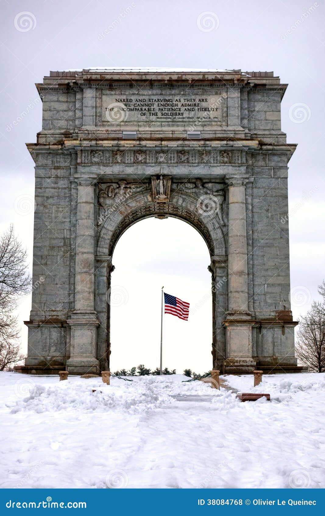 Valley Forge National Park National Memorial Arch Stock Photo - Image ...