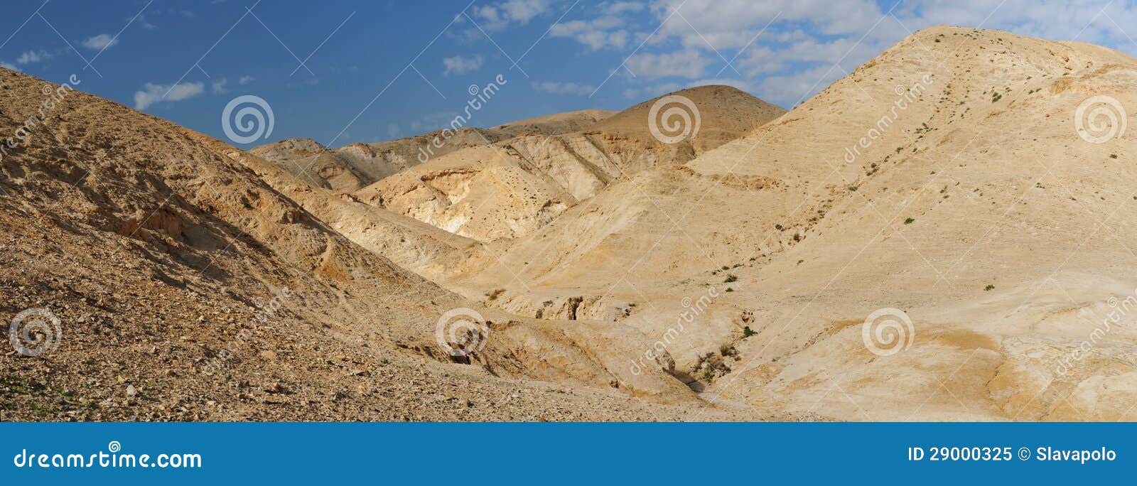 Valley between Hills in Desert Stock Image - Image of judean, israel ...