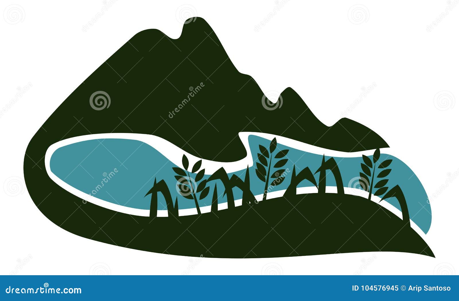 Valley Logo Design Template Vector Stock Vector - Illustration of icon ...