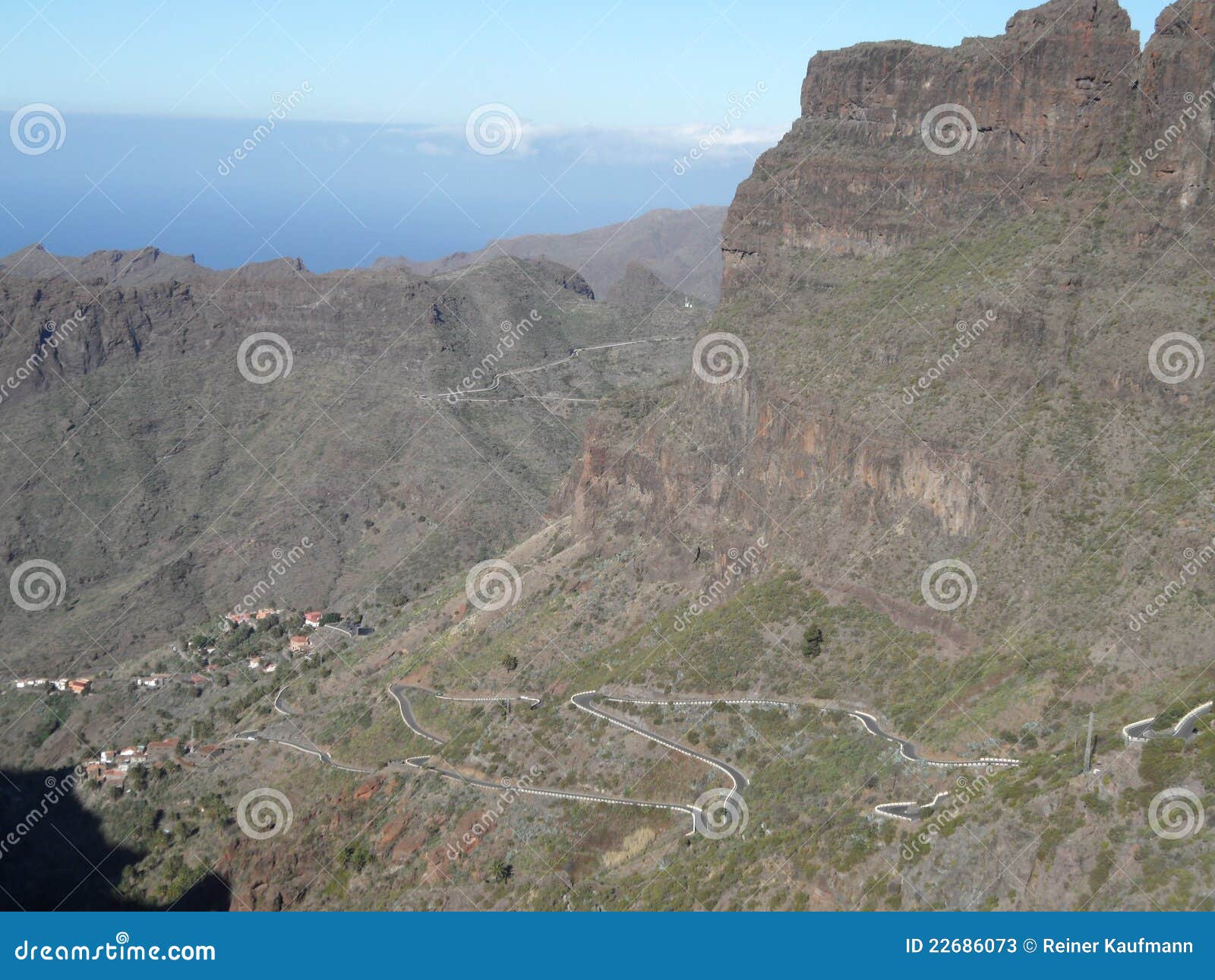 Valley of Masca on the Island of Tenerife Stock Image - Image of ...