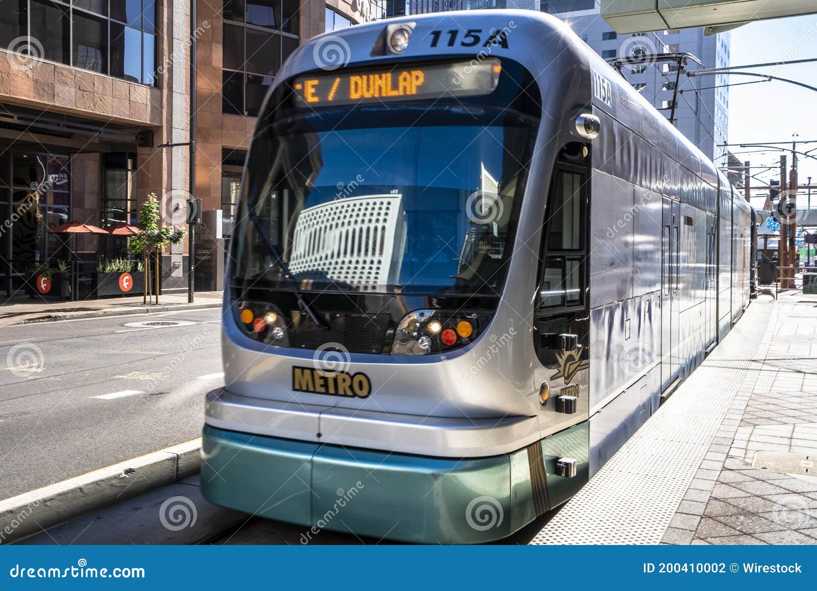 The Valley Metro System Serves Phoenix and Suburbs Editorial ...