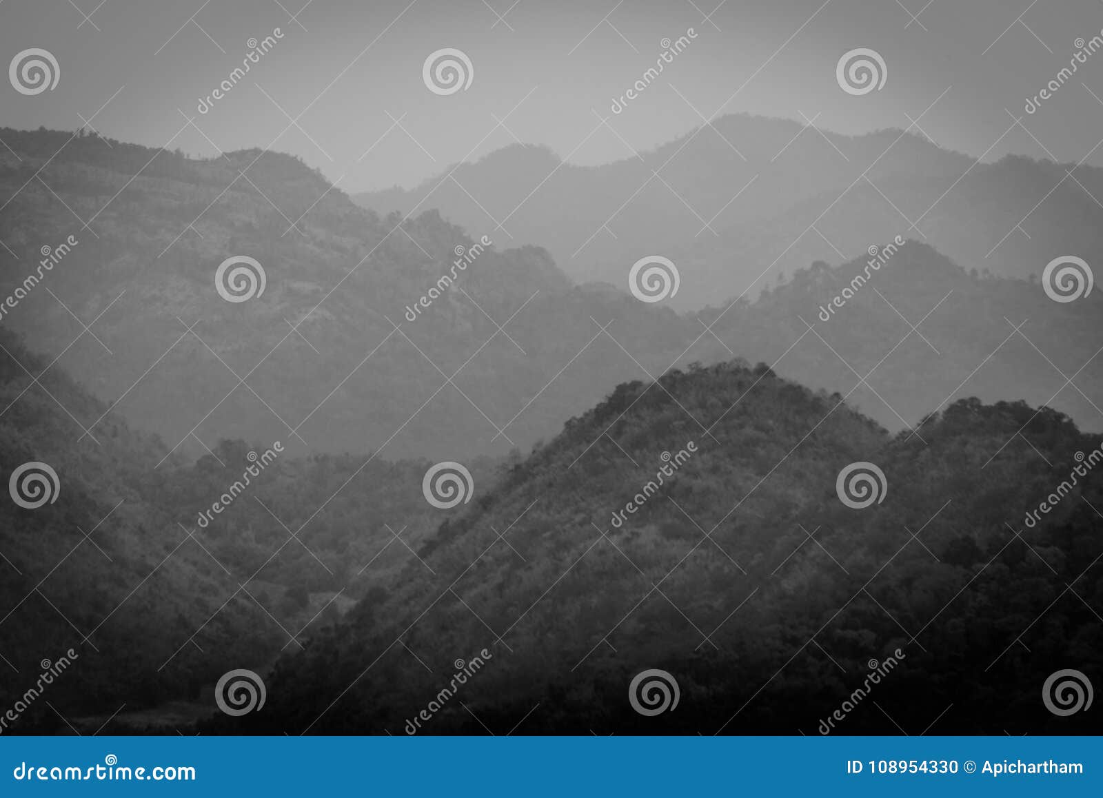 Valley in the Middle of the Mountain. Stock Photo - Image of field ...