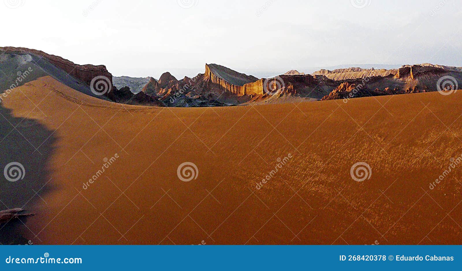 Valley of the Moon in the Atacama Desert, Chile Stock Photo - Image of ...