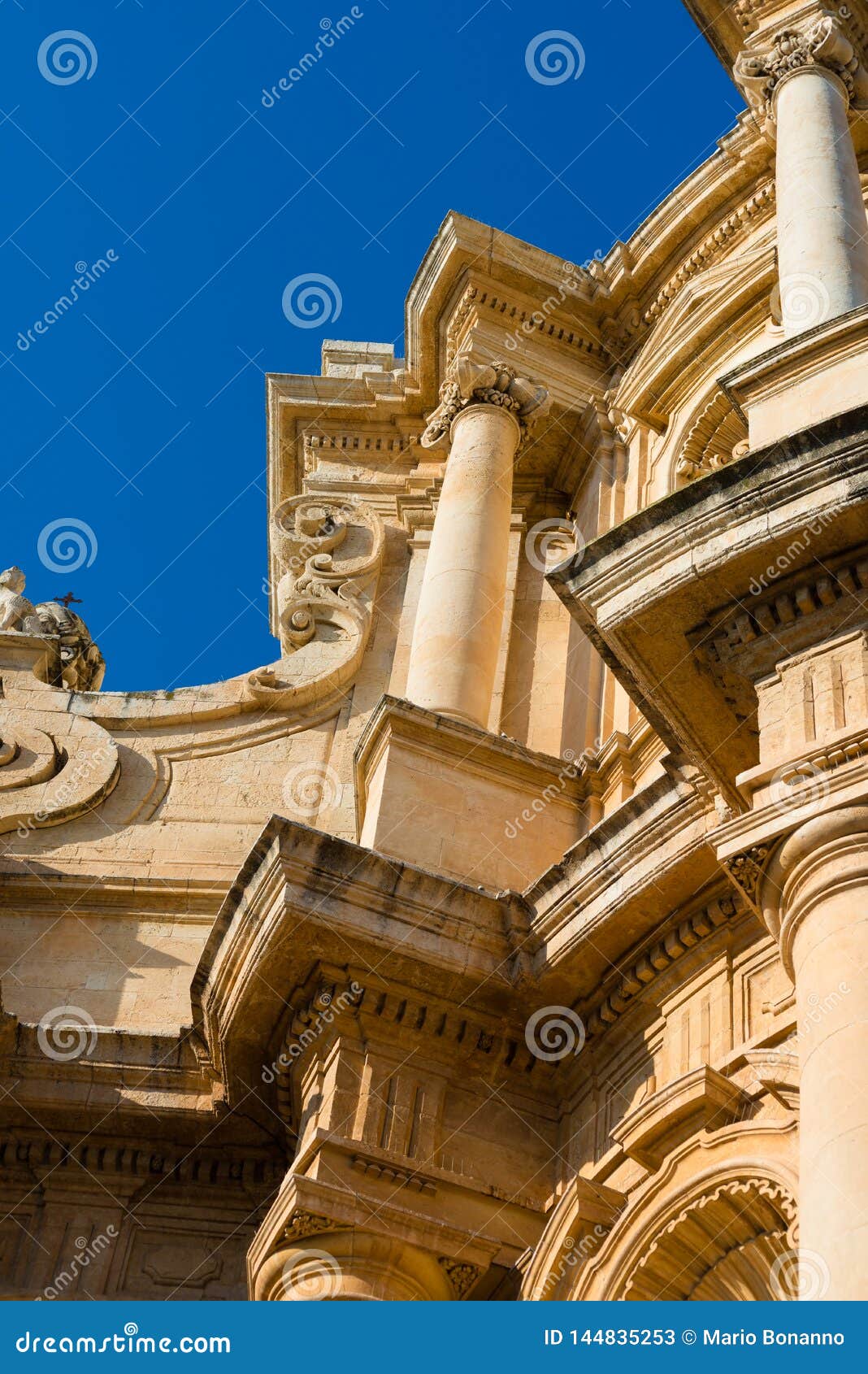 Valley of Noto Sicily. Typical Details of Baroque Architecture in Noto ...