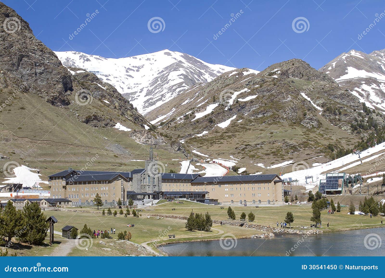 Valley of Nuria, Spain stock photo. Image of cathedral - 30541450